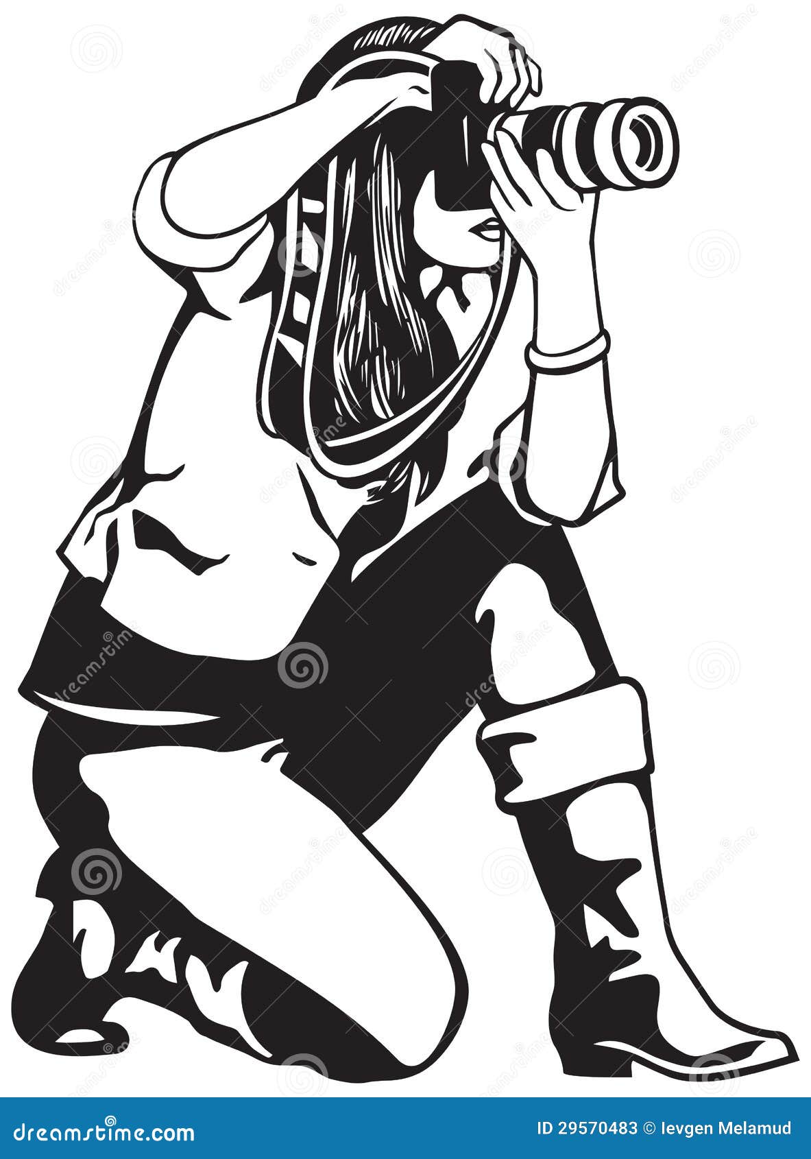 Fille De Photographe De Presse Illustration de Vecteur - Illustration ... Fille De Photographe De Presse Illustration de Vecteur - Illustration ...
