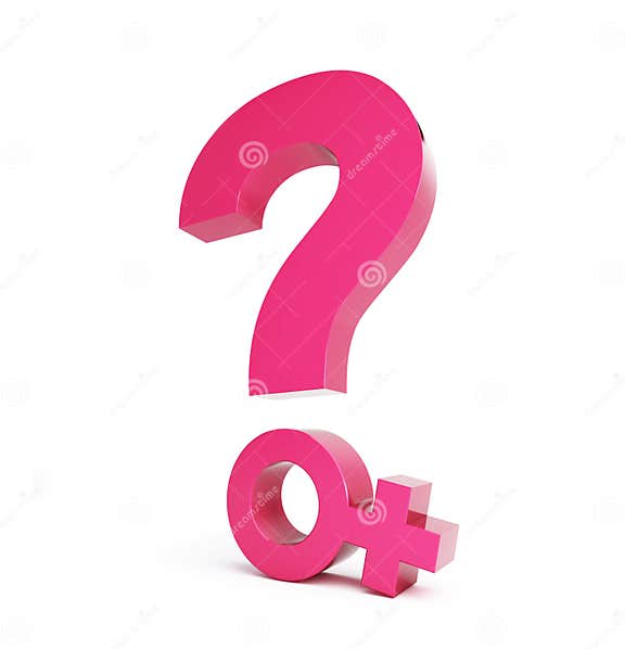 Fille De Point D'interrogation Illustration Stock - Illustration of ...