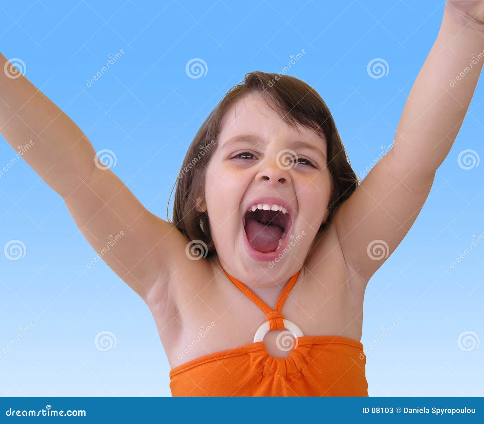 Fille Heureuse Image Stock Image Du Joie Chéri Ange Enfant 8103