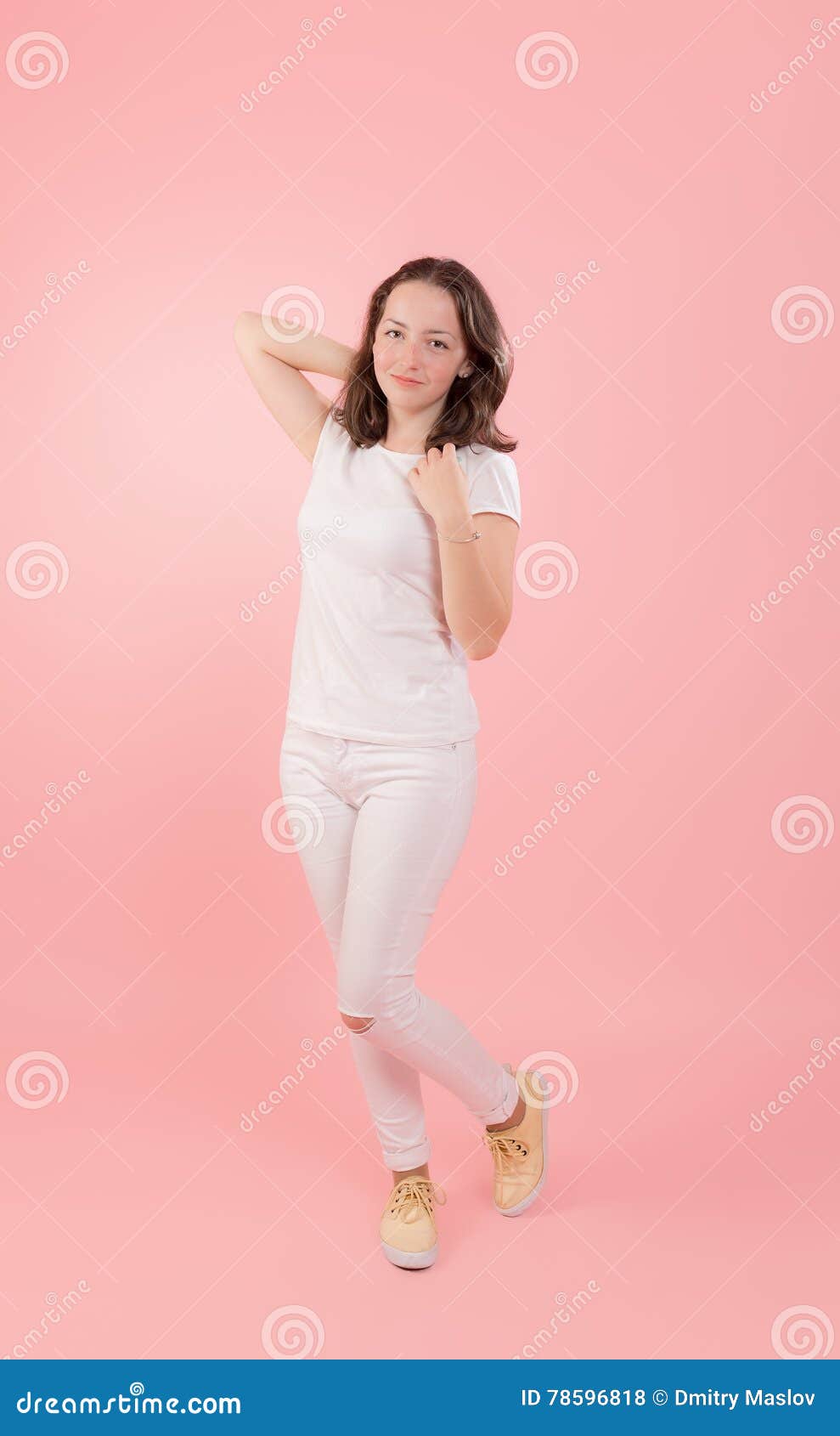 Fille Mince Dadolescent Photo Stock Image Du Caucasien 78596818