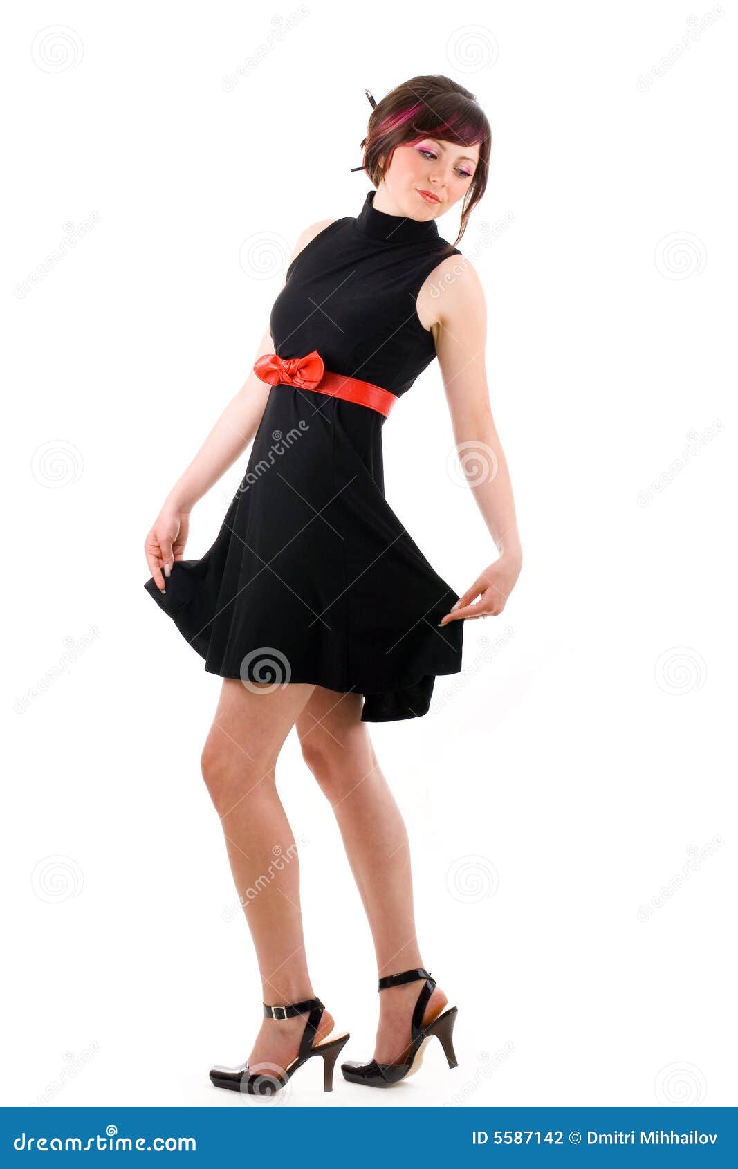Fille Pin Vers Le Haut Sur Hauts Talons Photo Stock Image Du Japonais
