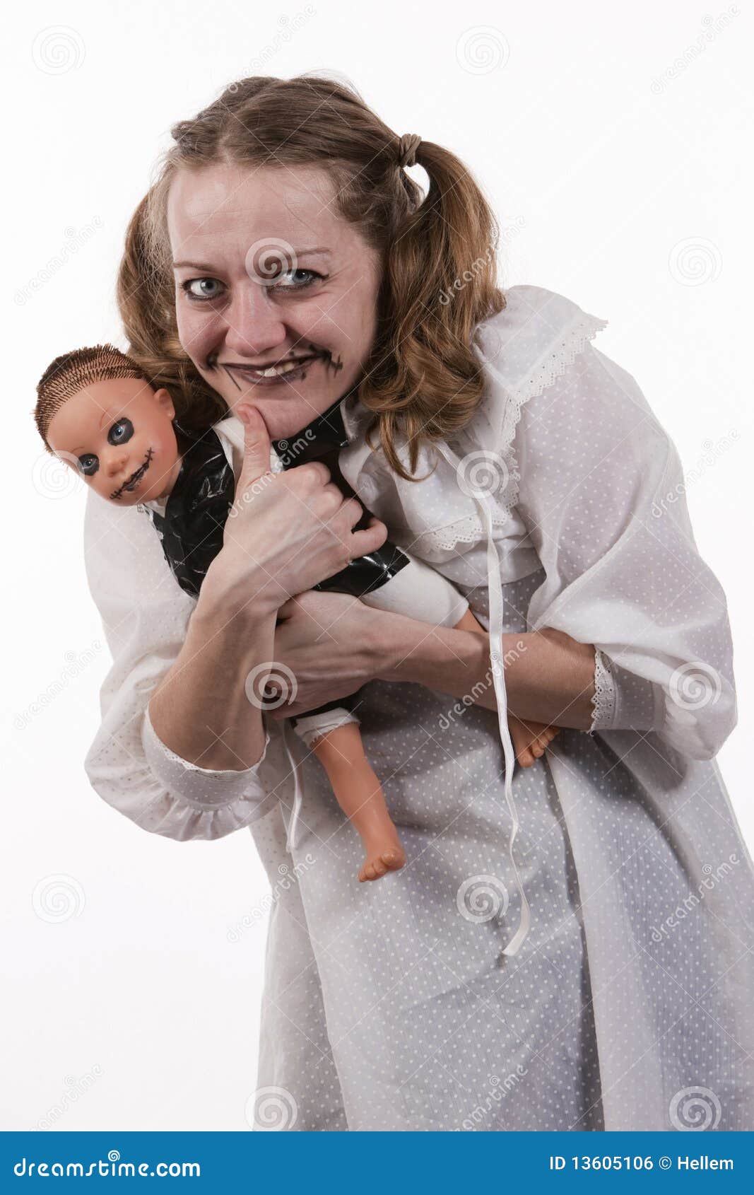 Fille psychopathe photo stock. Image du fille, solitude - 13605106