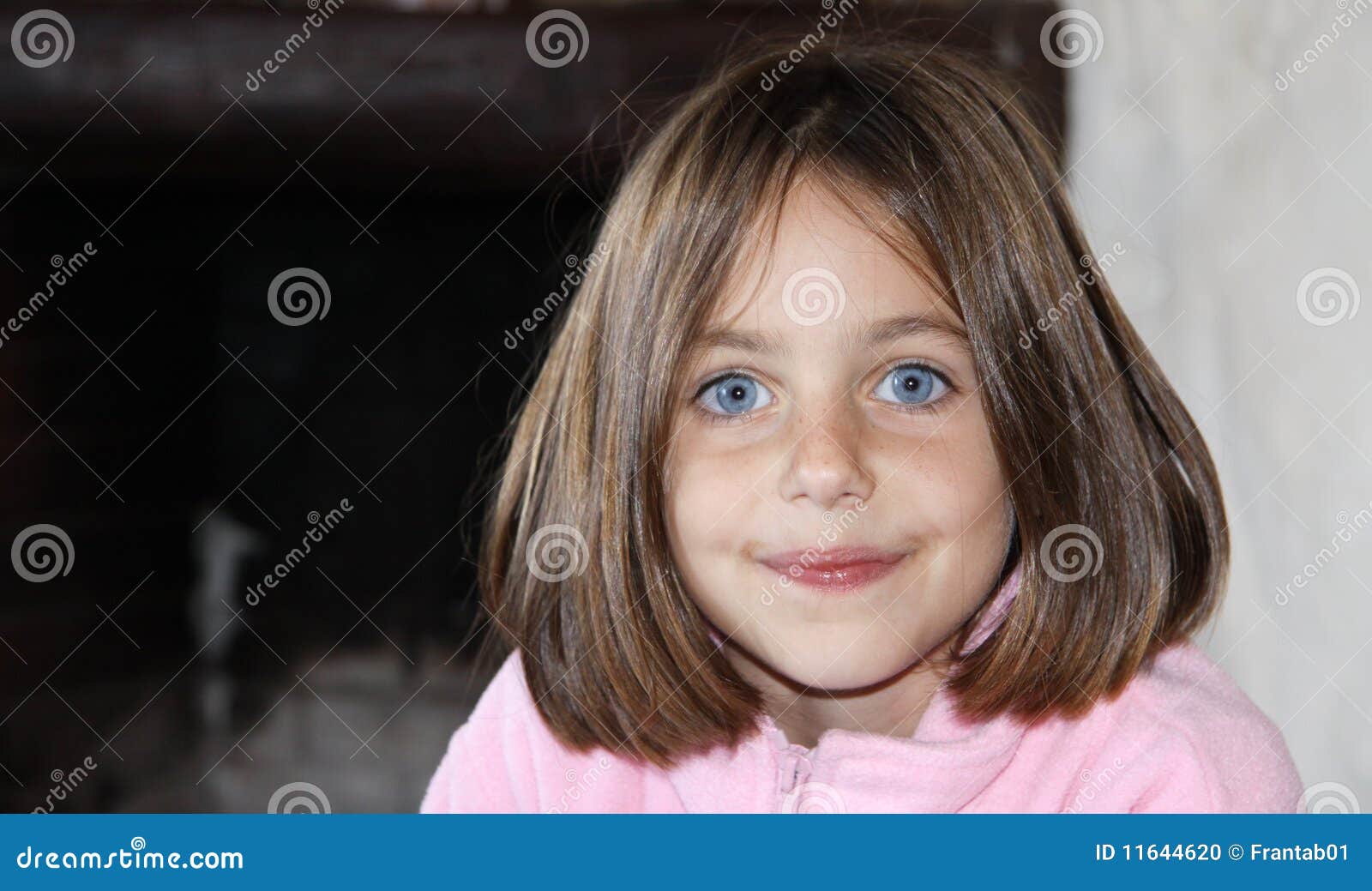 Fille Timide Avec Le Cheveu De Plomb Photo stock - Image du sain ...