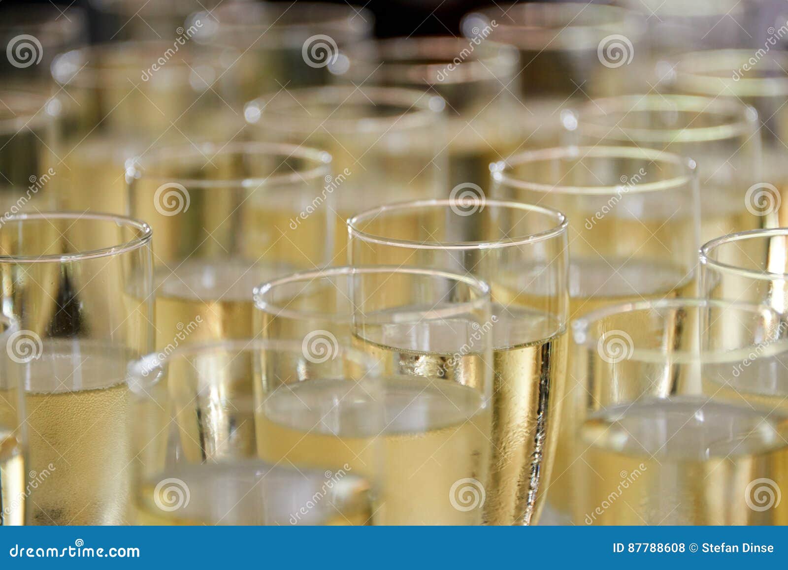 Filled champagne glasses stock photo. Image of luxury - 87788608