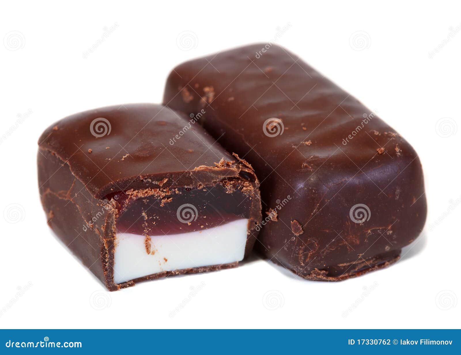 Filled Chocolate With Fruit Candy Stock Photography - Image: 17330762
