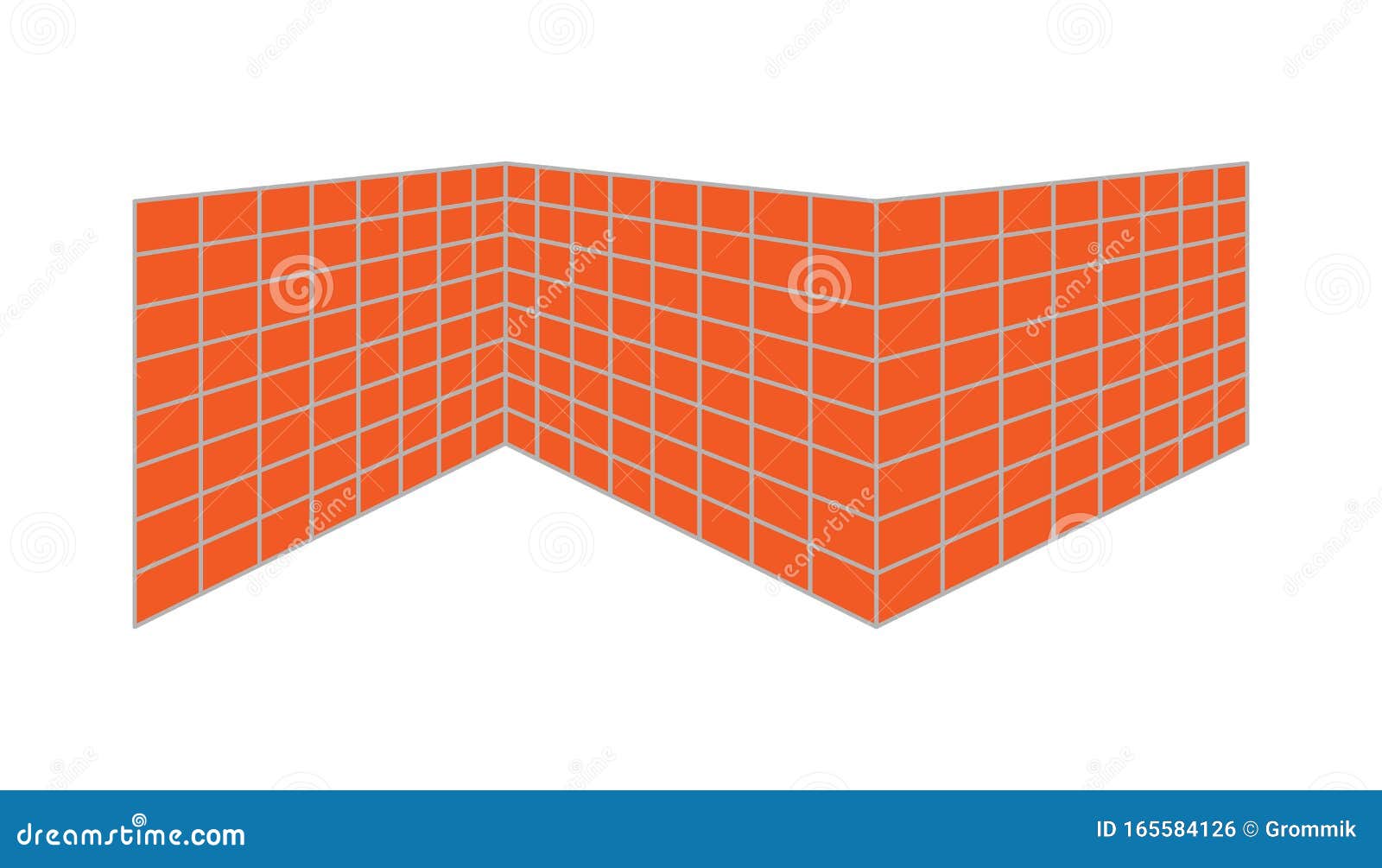Filled the Contour of the Rectangle is Divided into Cells Stretching ...