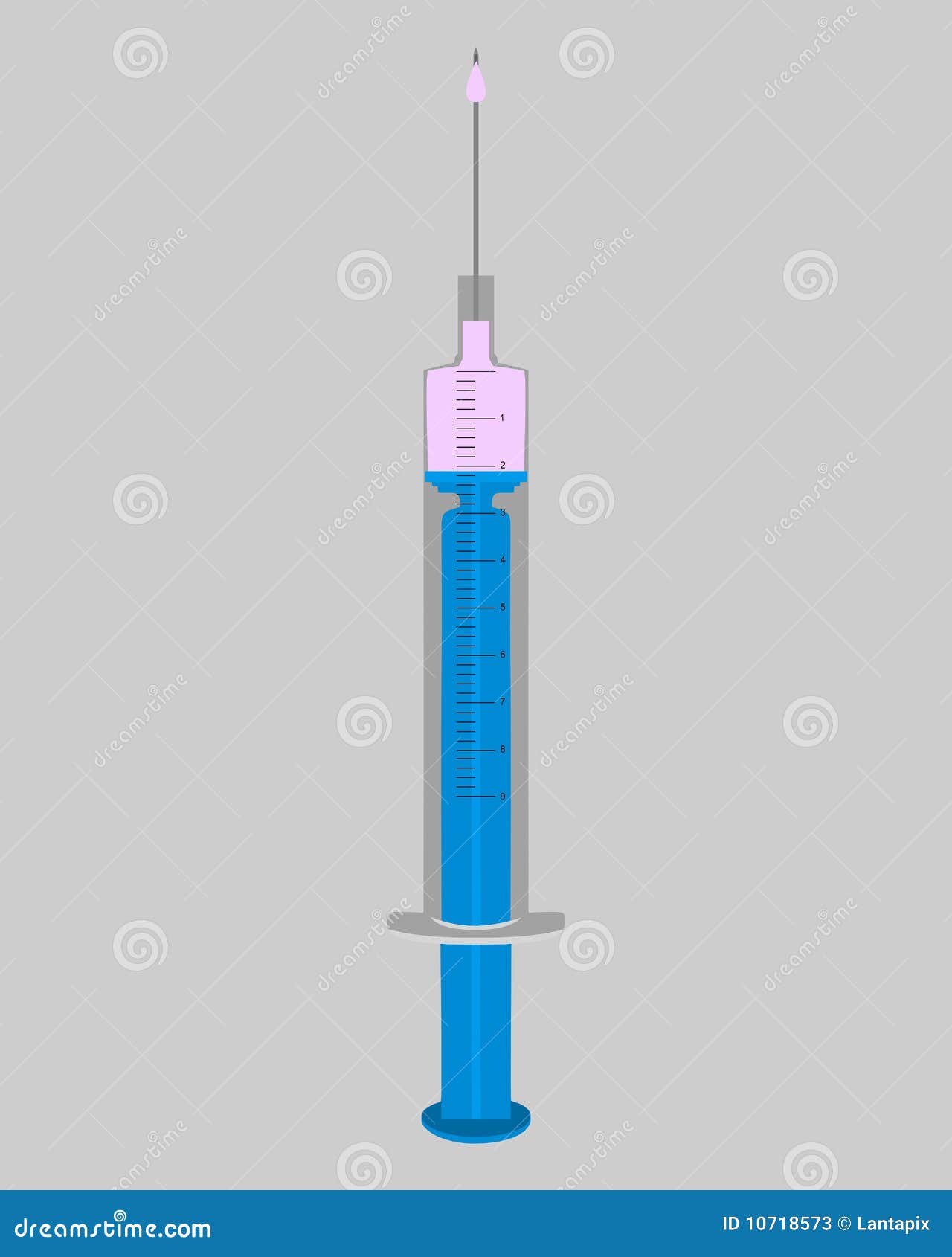 Filled Injection On Gray Background Cartoon Vector | CartoonDealer.com ...