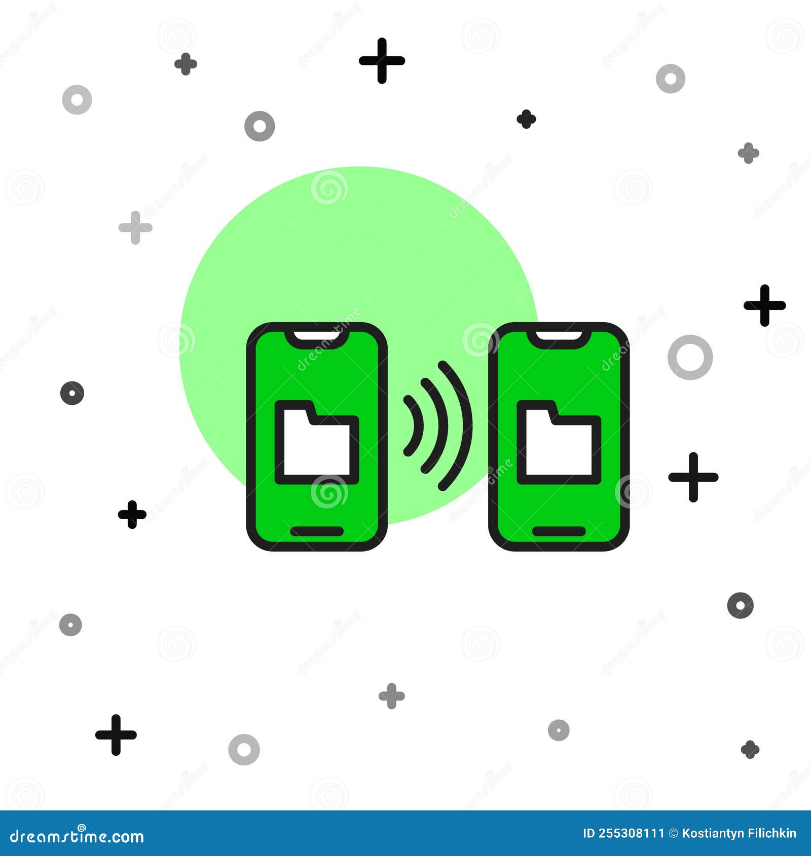 Filled Outline Cloud Technology Data Transfer and Storage Icon Isolated ...