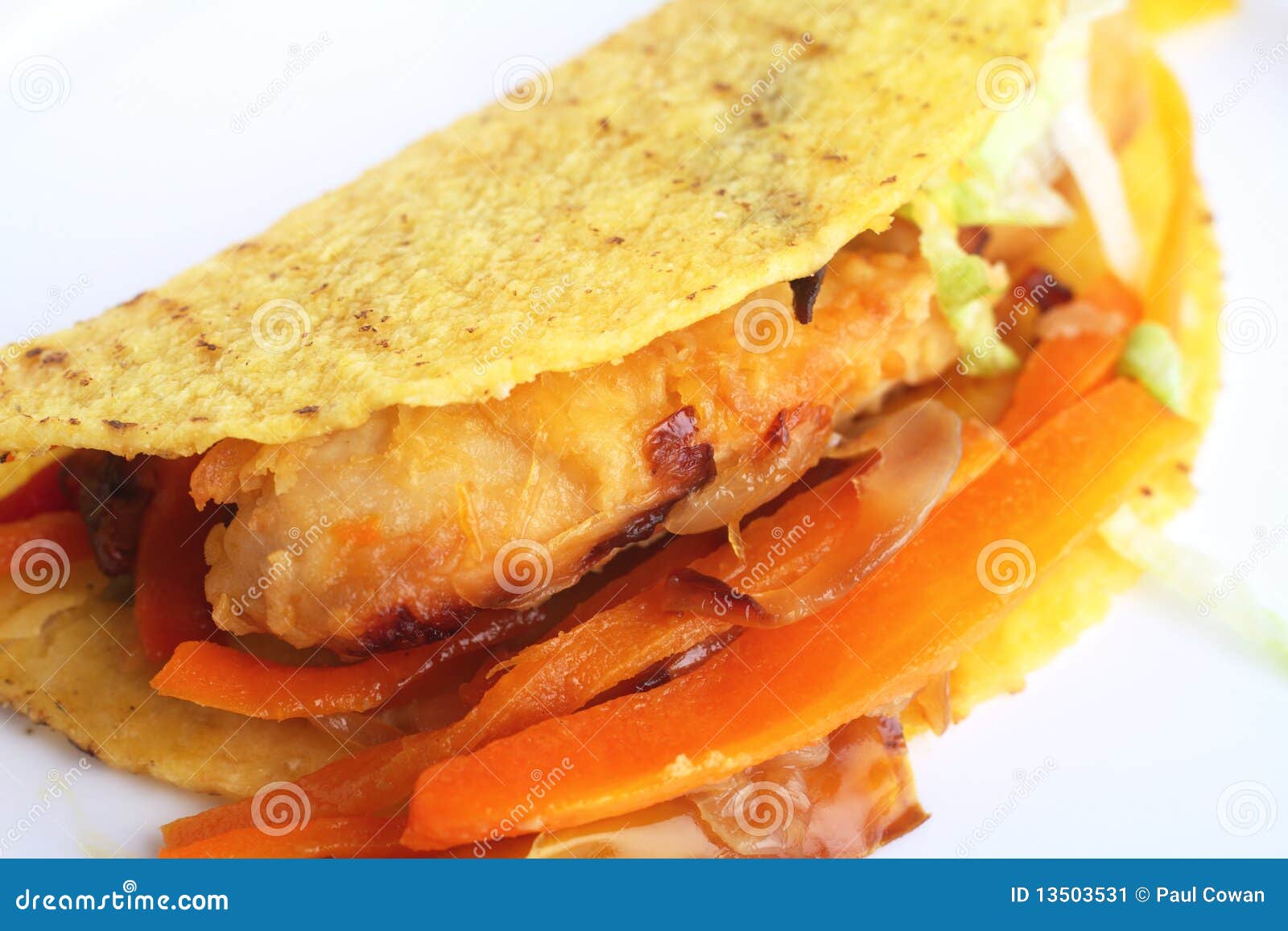 Filled taco= stock image. Image of angle, taco, american - 13503531