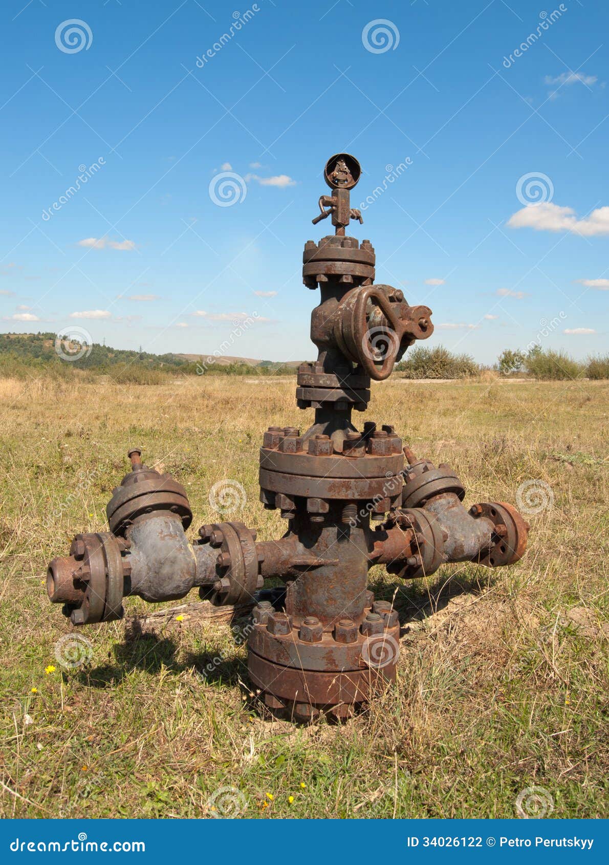 Filled up wellhead stock photo. Image of equipment, power - 34026122