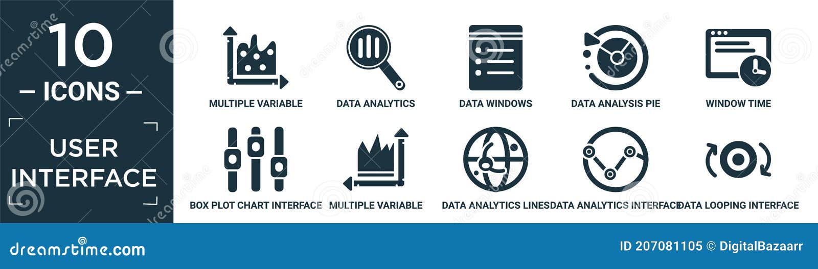 Data Windows Symbol Icon Vector Sign And Symbol Isolated On White ...