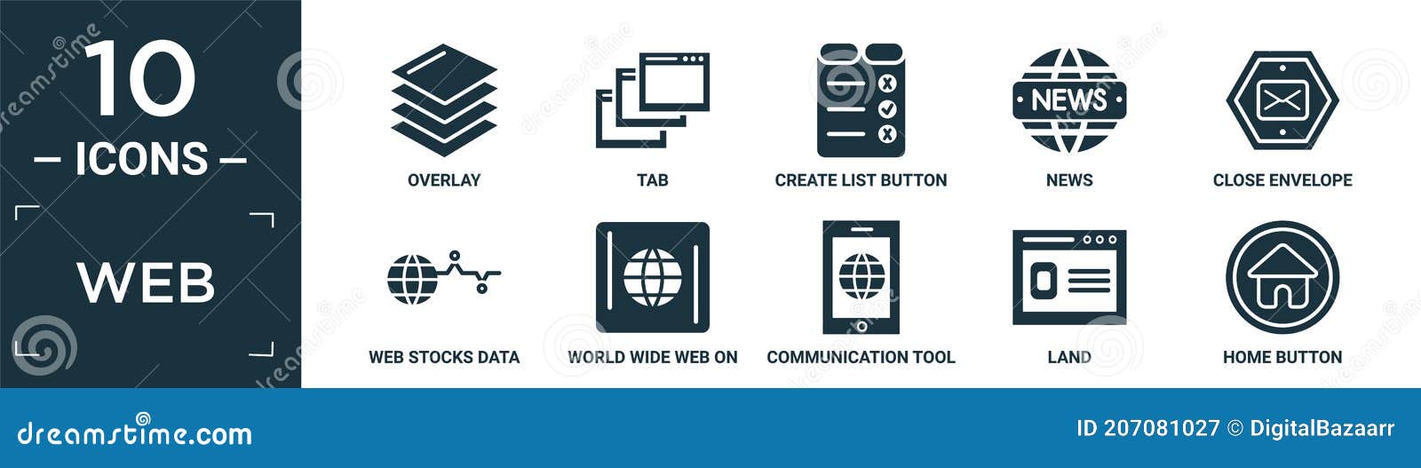 Create List Button Icon Vector. Trendy Flat Create List Button Icon ...