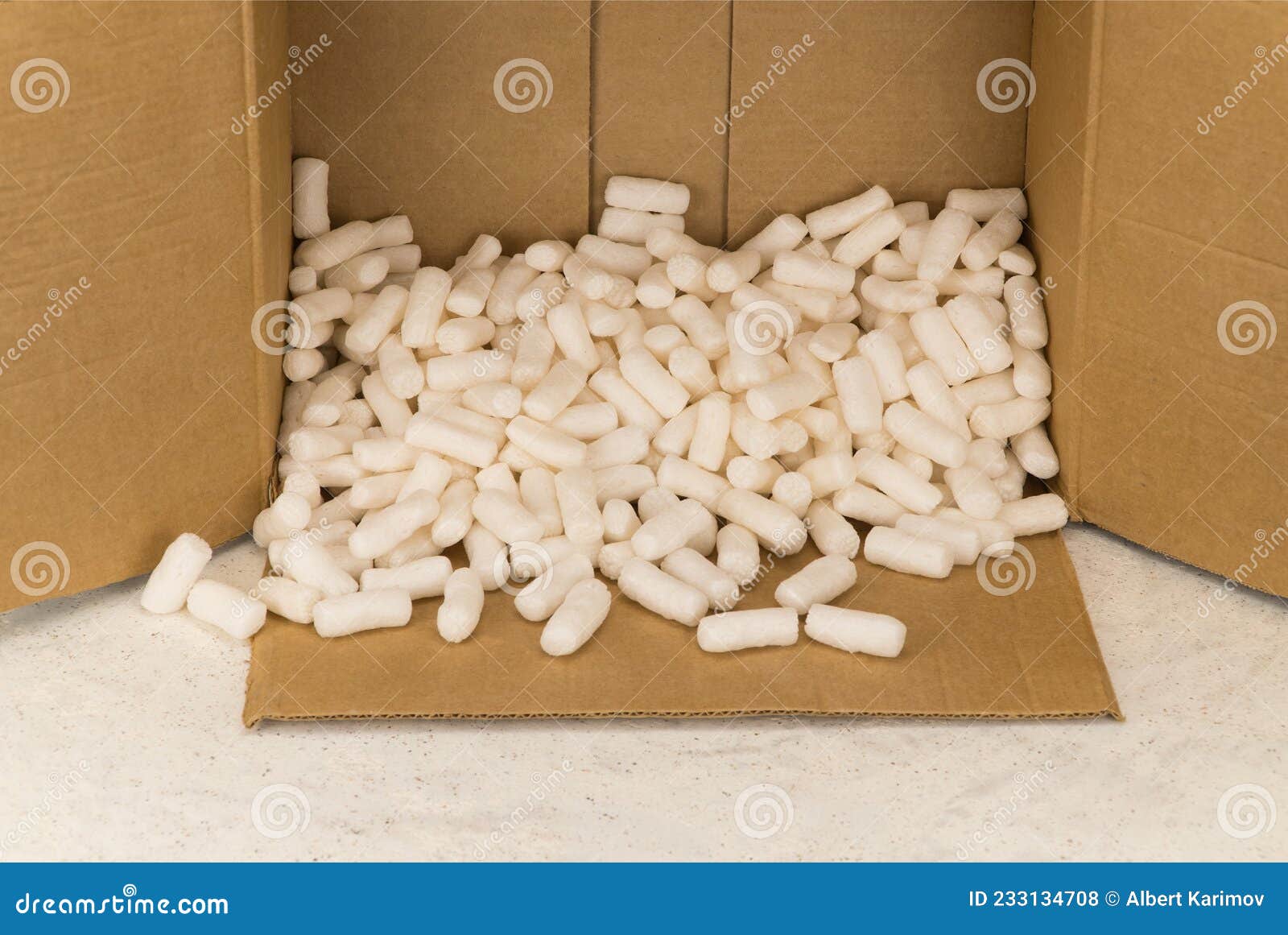 Filler for packaging stock photo. Image of container - 233134708