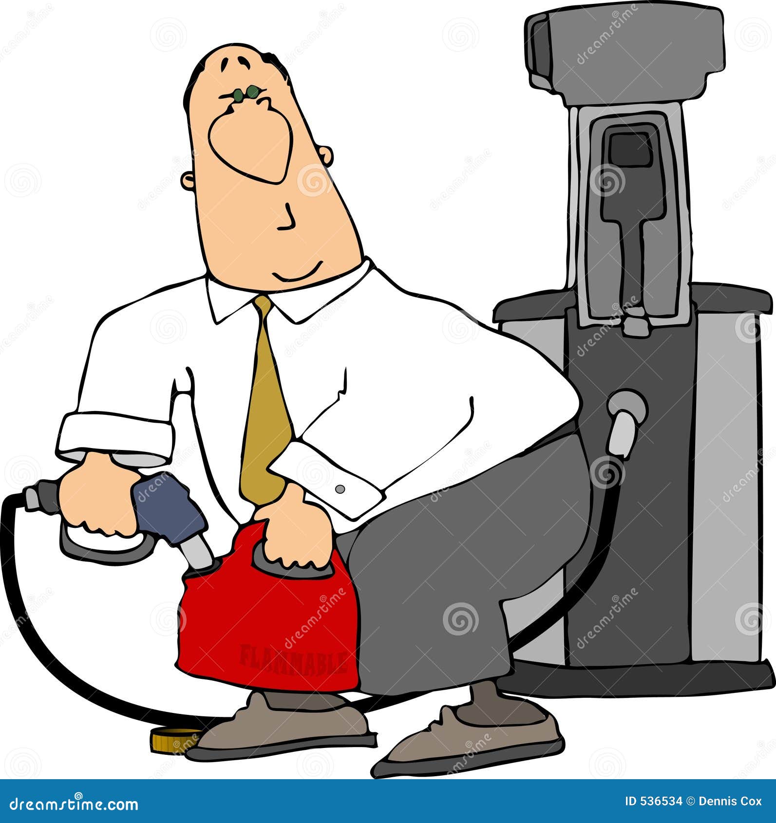 Fillerup stock illustration. Illustration of humor, petrol - 536534