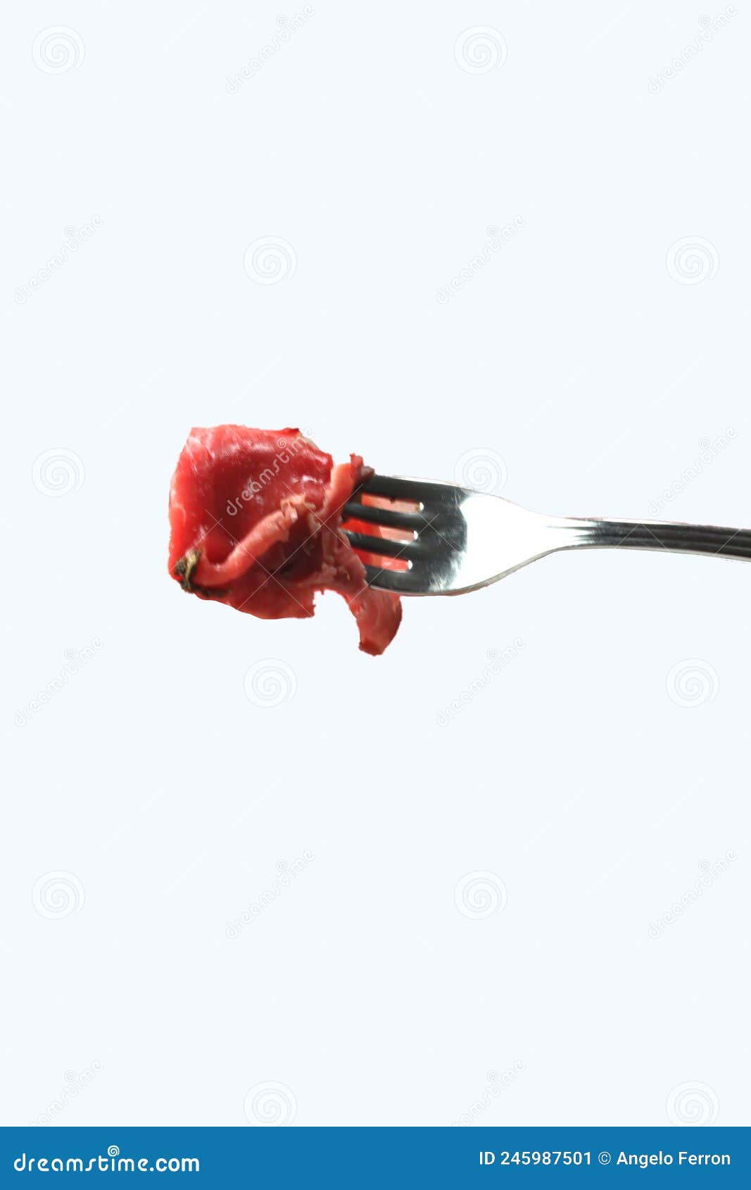 Fillet of Beef Roast Beef on Fork- Stock Image - Image of roasted ...