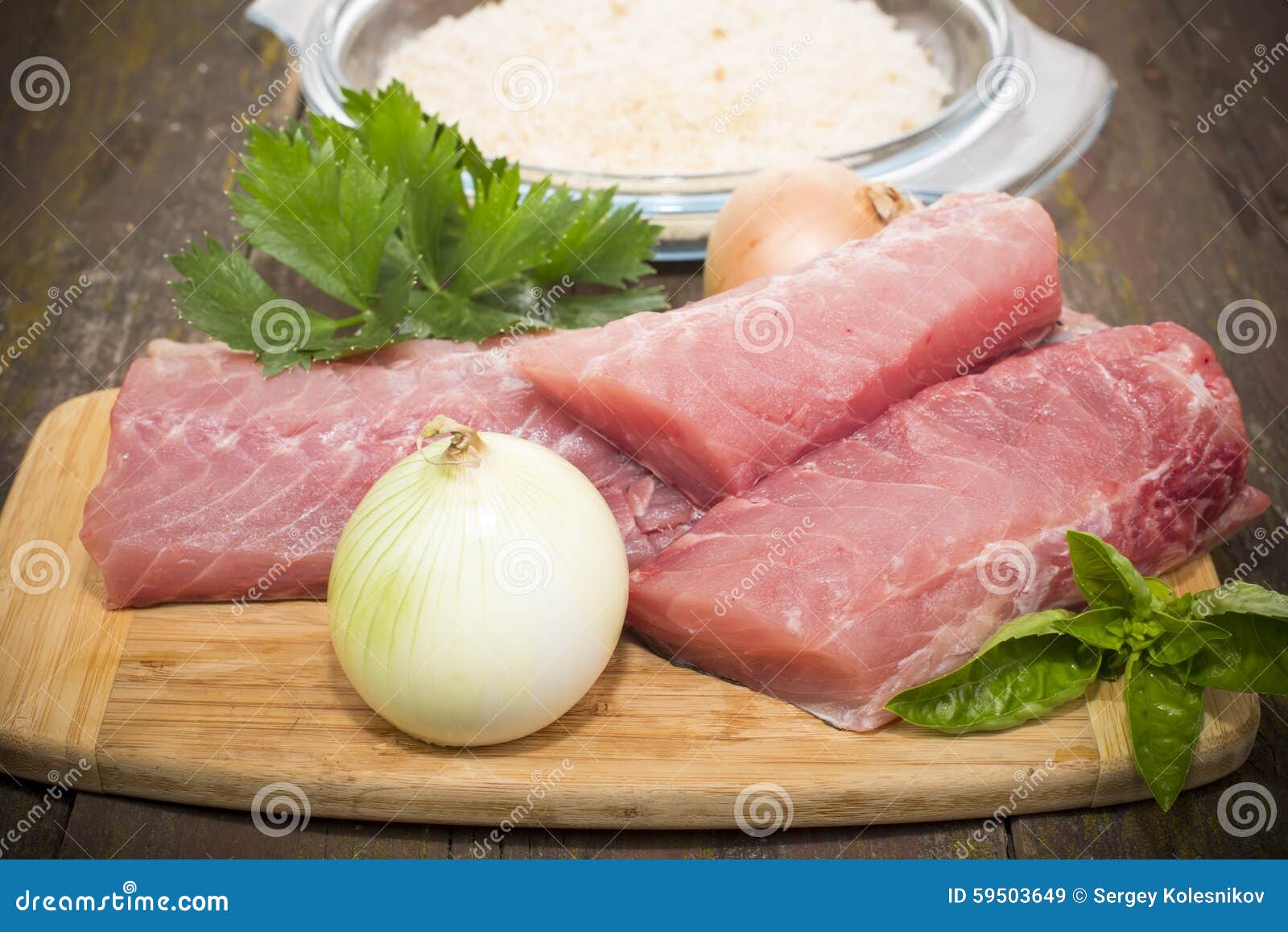 Fillet carp stock image. Image of carp, meat, onion, cake - 59503649