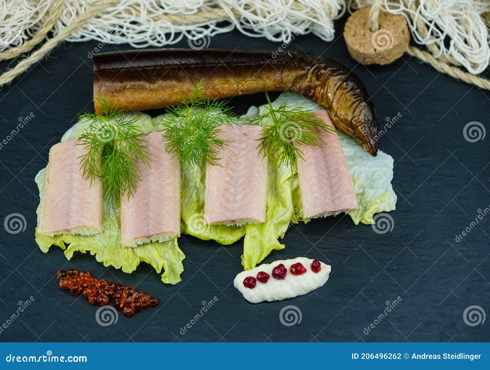 Smoked eel fillet stock photo. Image of fresh, cooking - 206496262