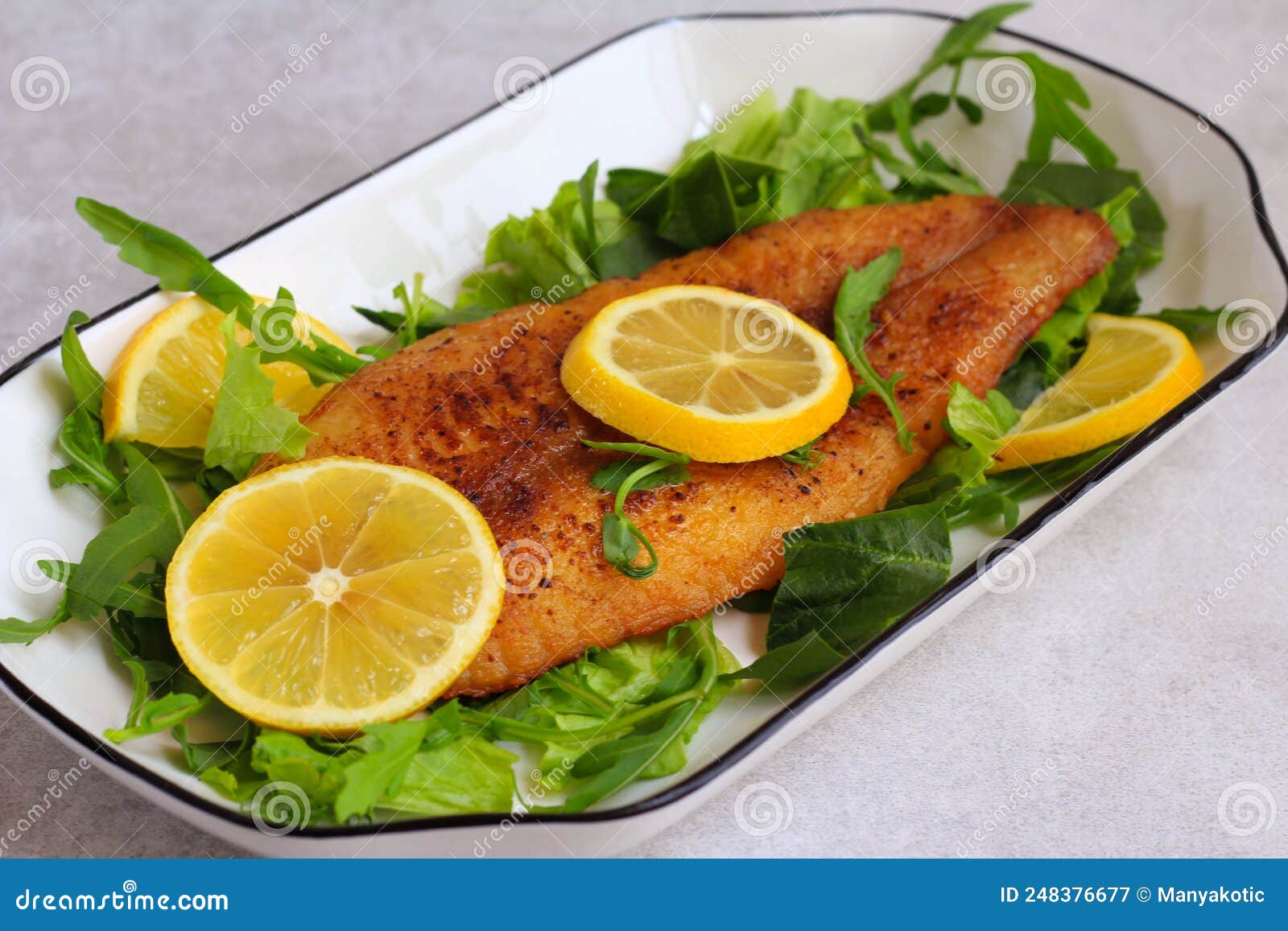 Fillet of pangasius stock image. Image of fish, homemade - 248376677