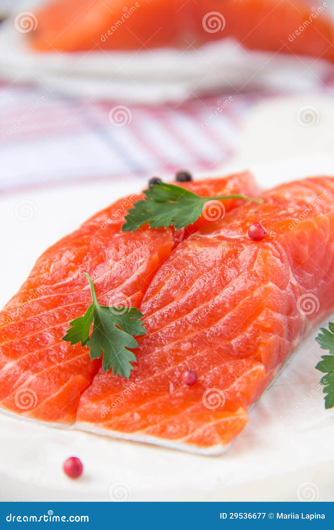 Fillet of red fish stock image. Image of salmon, dinner - 29536677