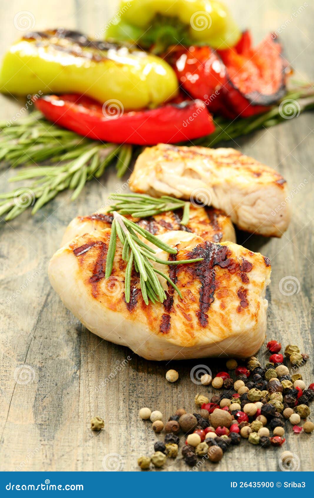 Fillet of Turkey with Rosemary and Pepper. Stock Photo - Image of ...