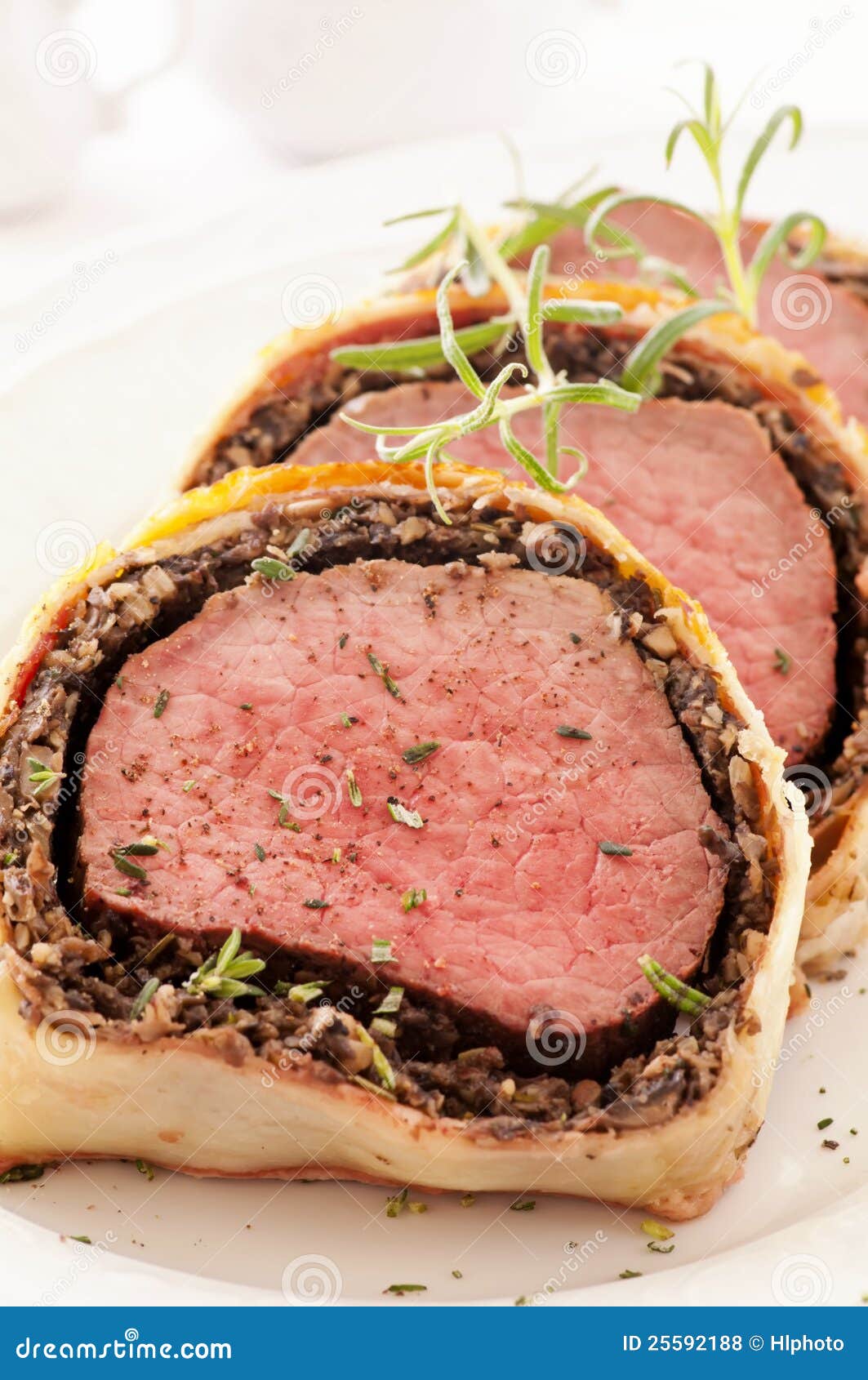 Fillet Wellington stock photo. Image of recipe, dish - 25592188
