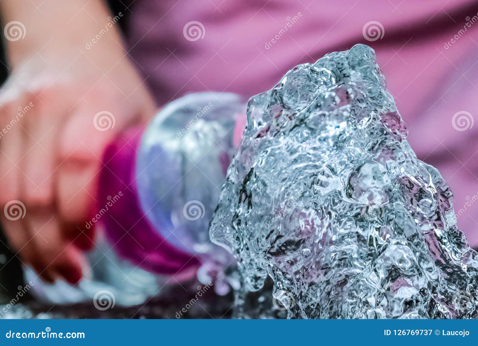 Filling bottle with water stock image. Image of decoration - 126769737