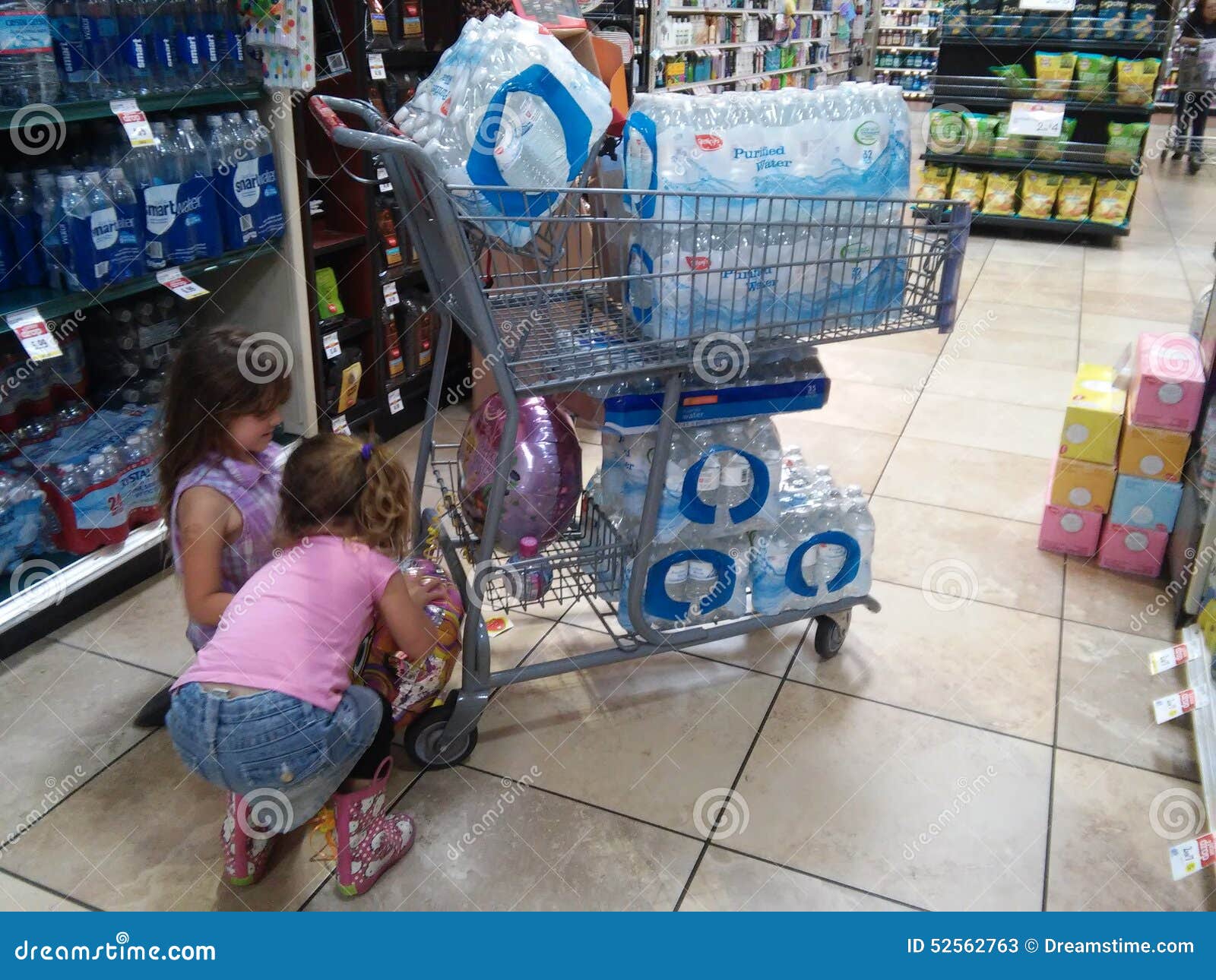 Filling the cart editorial stock photo. Image of stuff - 52562763