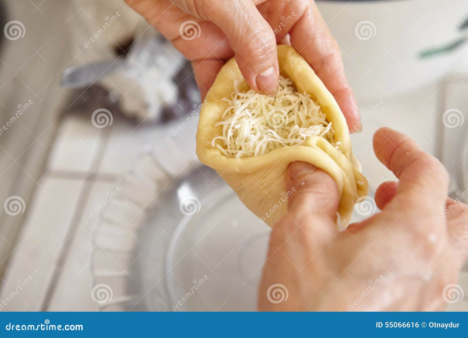 Filling with cheese stock photo. Image of baker, home - 55066616