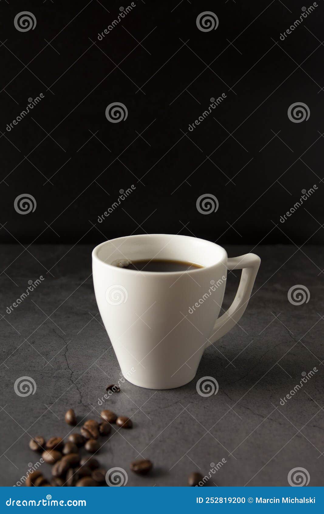 Filling a Coffee Cup with Coffee in Slow Motion Stock Photo - Image of ...