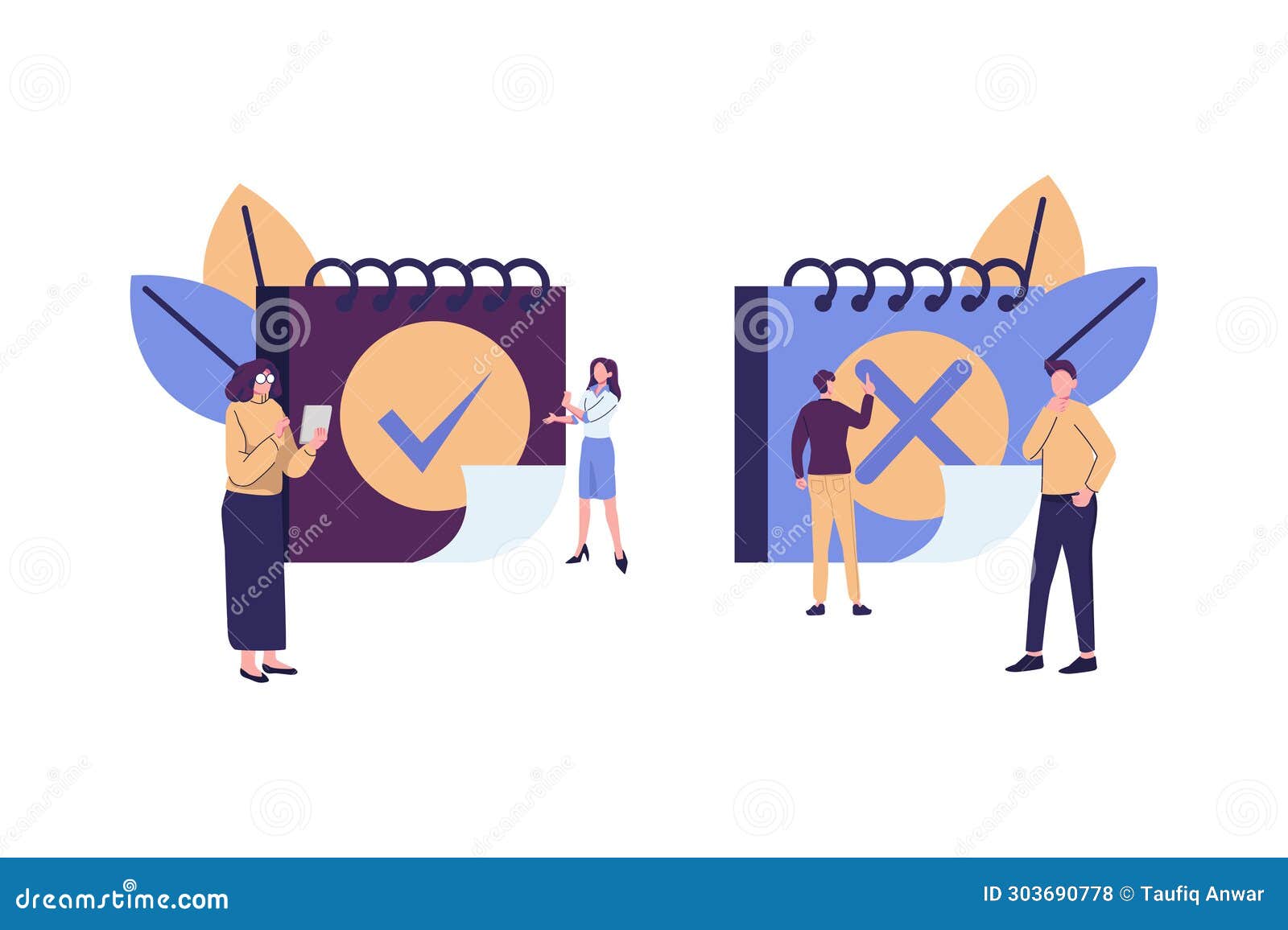 Filling Completed Not Completed, Marking Important Dates and Tasks ...