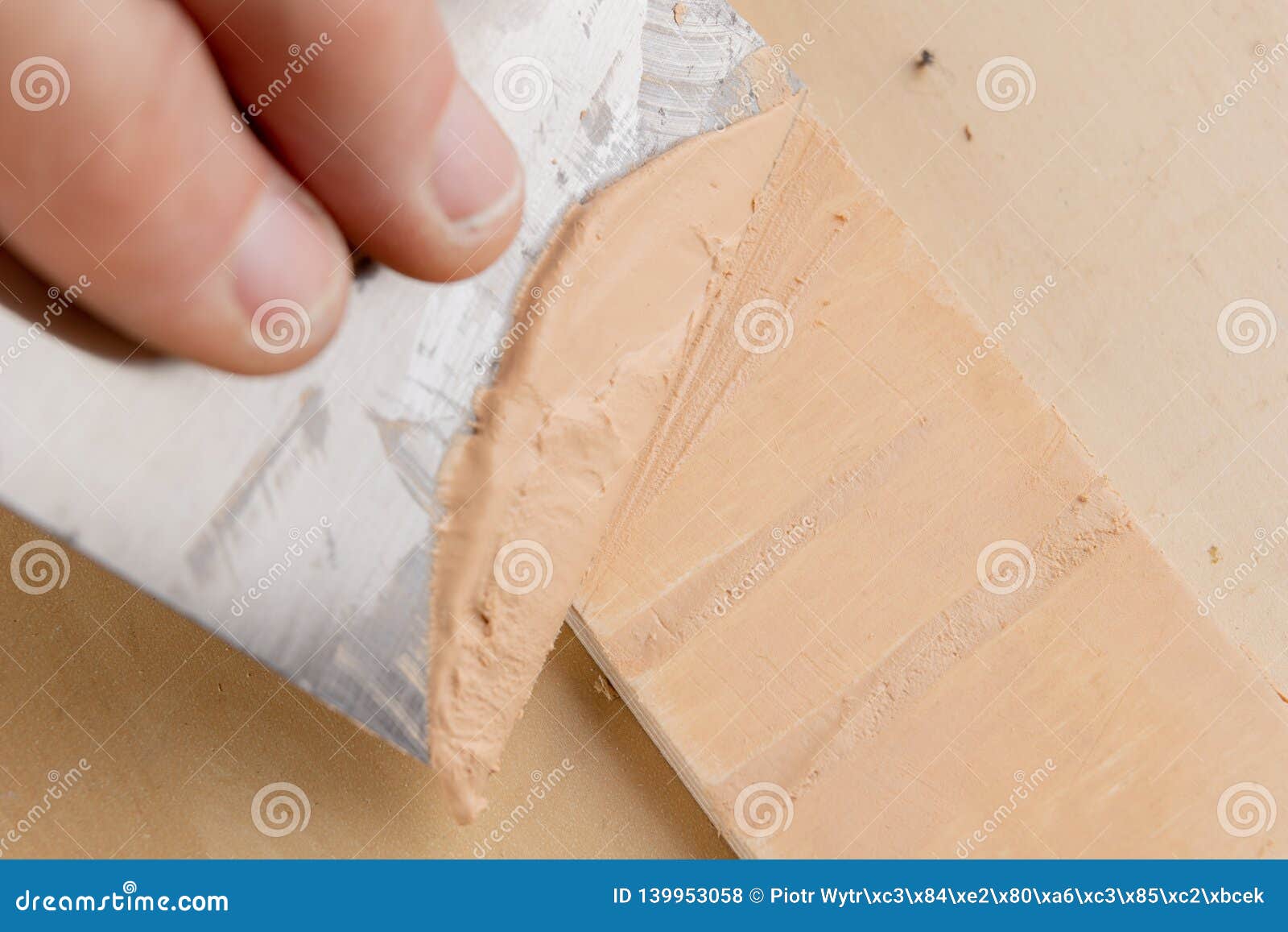 Filling Compound for Patching Wood. Patching Boards with a Leveling ...