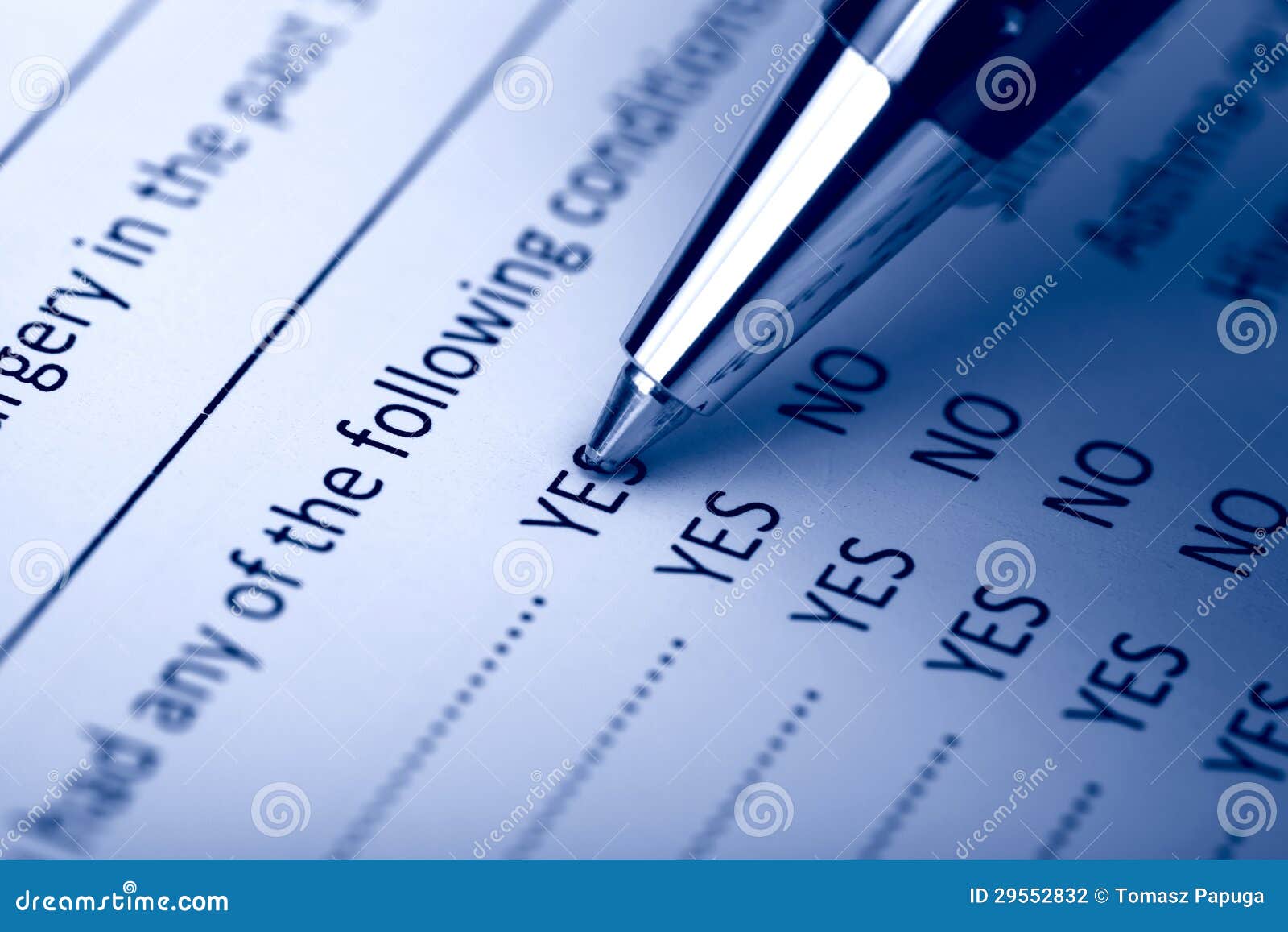 Filling Document Form stock photo. Image of filling, close - 29552832