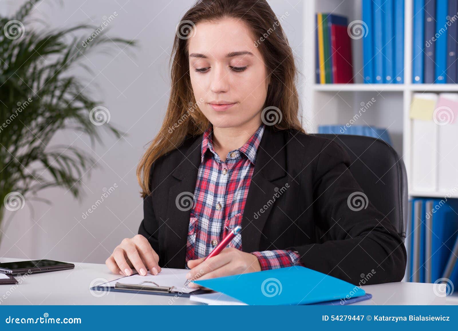 Filling the documents stock image. Image of documents - 54279447