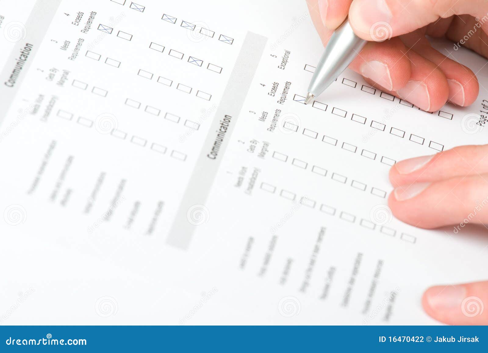 Filling the form stock photo. Image of paper, questionnaire - 16470422