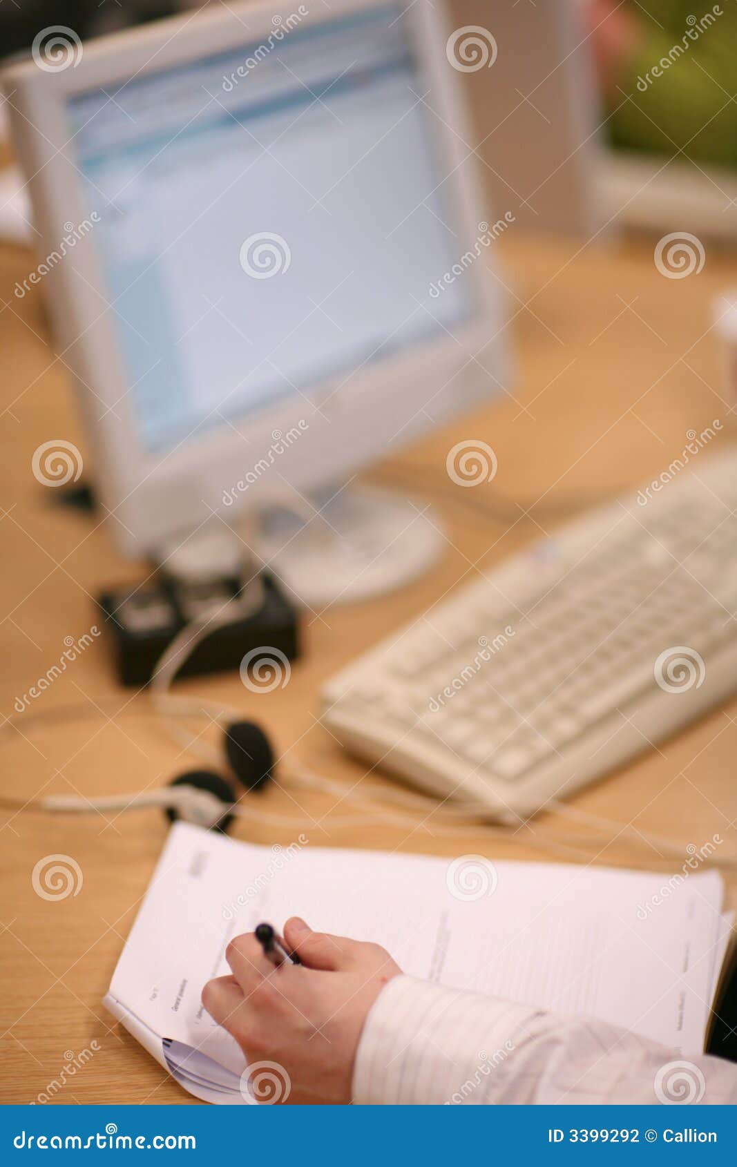 Filling in Form by Computer Stock Photo - Image of online, office: 3399292