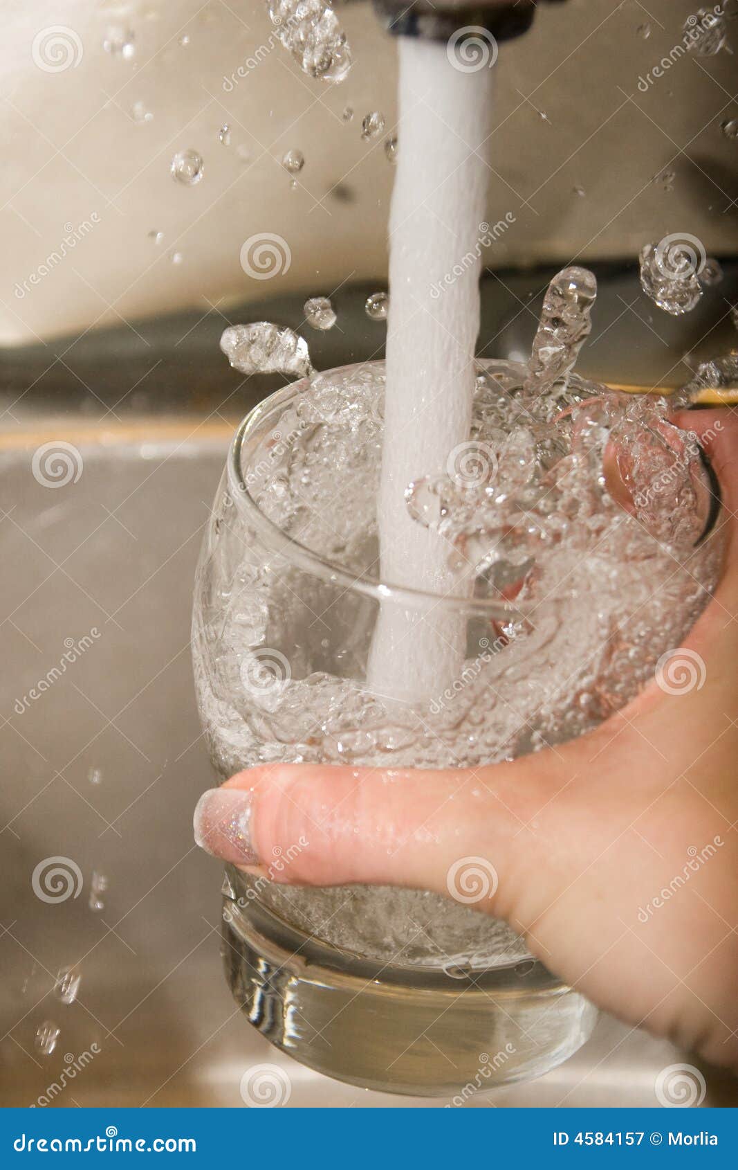 Filling glass stock image. Image of overflow, healthy - 4584157