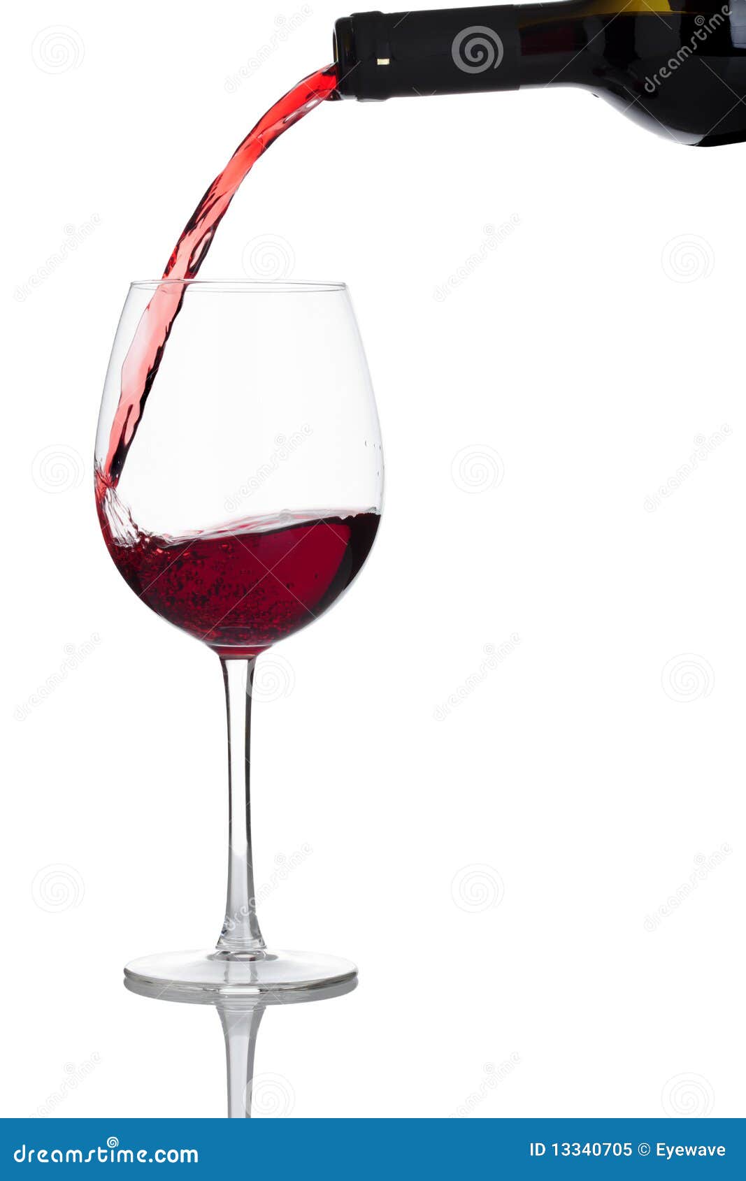 Filling a Glass of Red Wine Stock Image - Image of background, drink ...