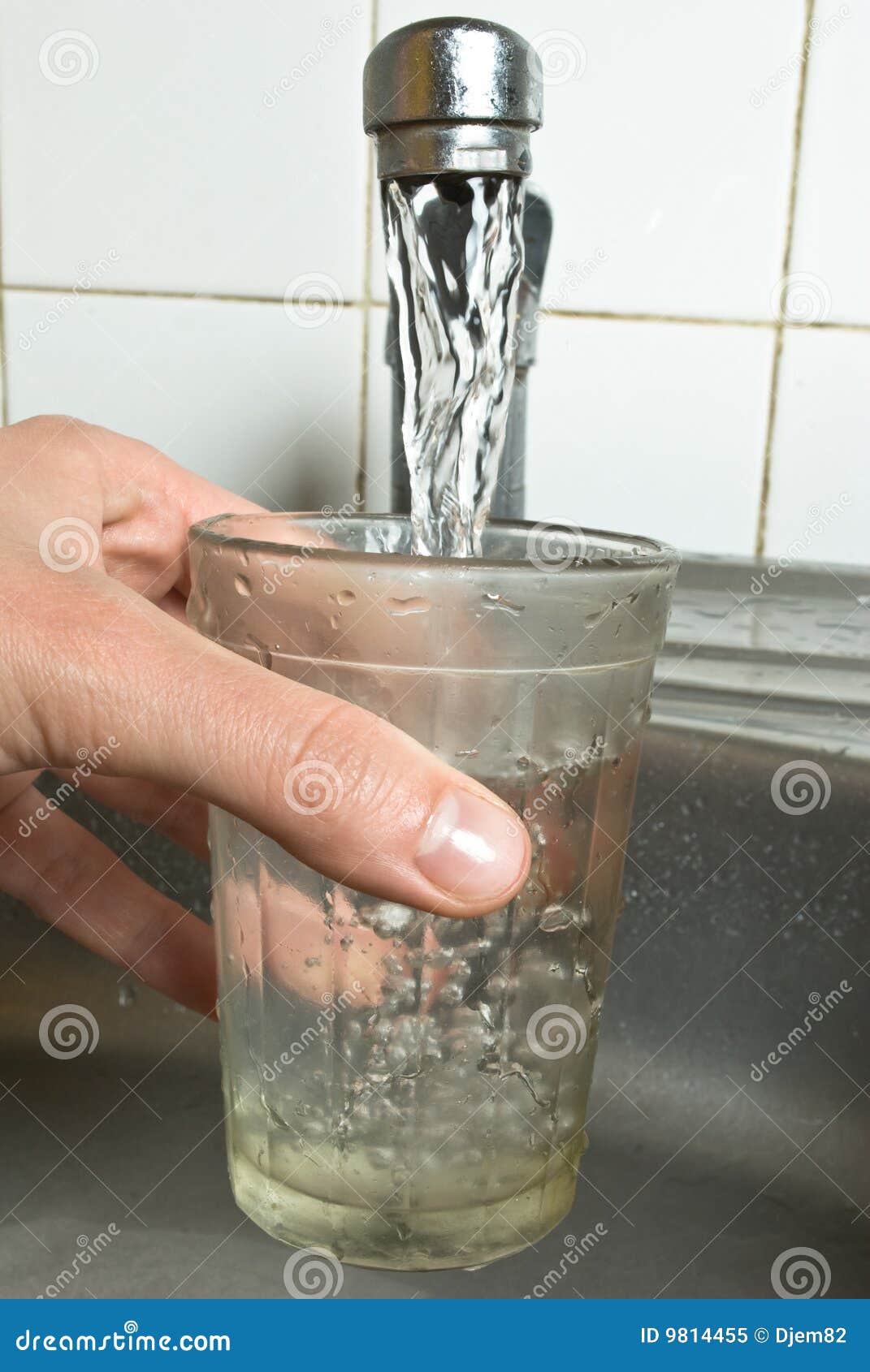 Filling glass with water stock image. Image of refreshing - 9814455