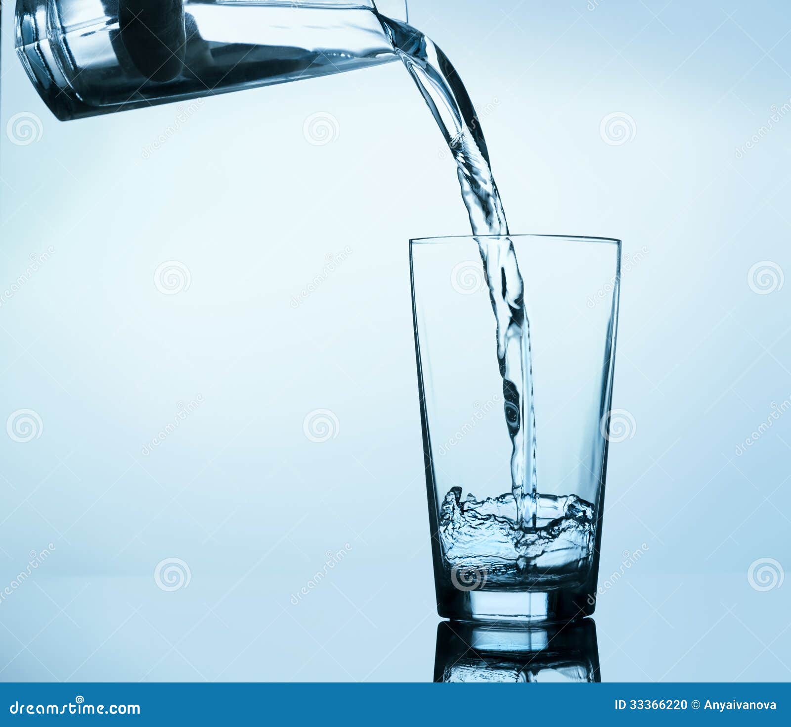 Filling in glass of water stock photo. Image of health - 33366220
