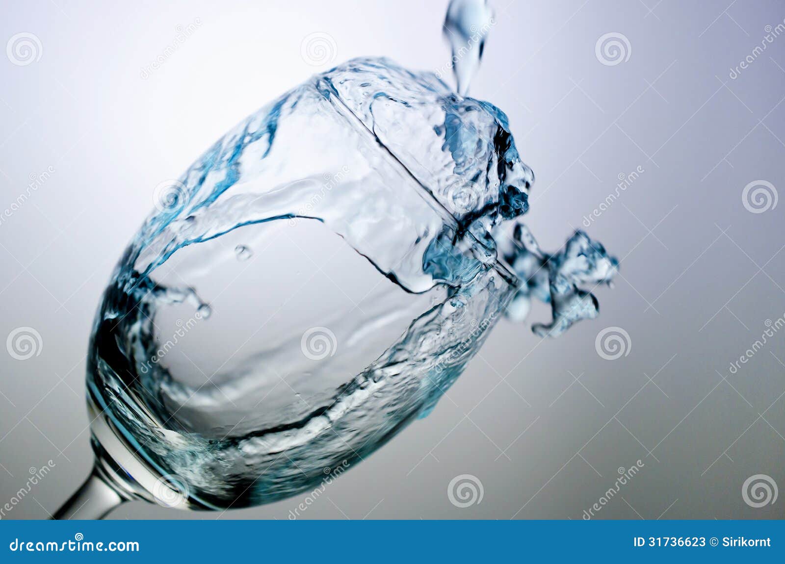 Filling a glass with water stock image. Image of flow - 31736623
