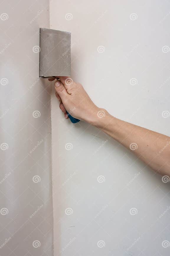 Filling the Joints , Aligns Wall,alignment Angles Stock Image - Image ...