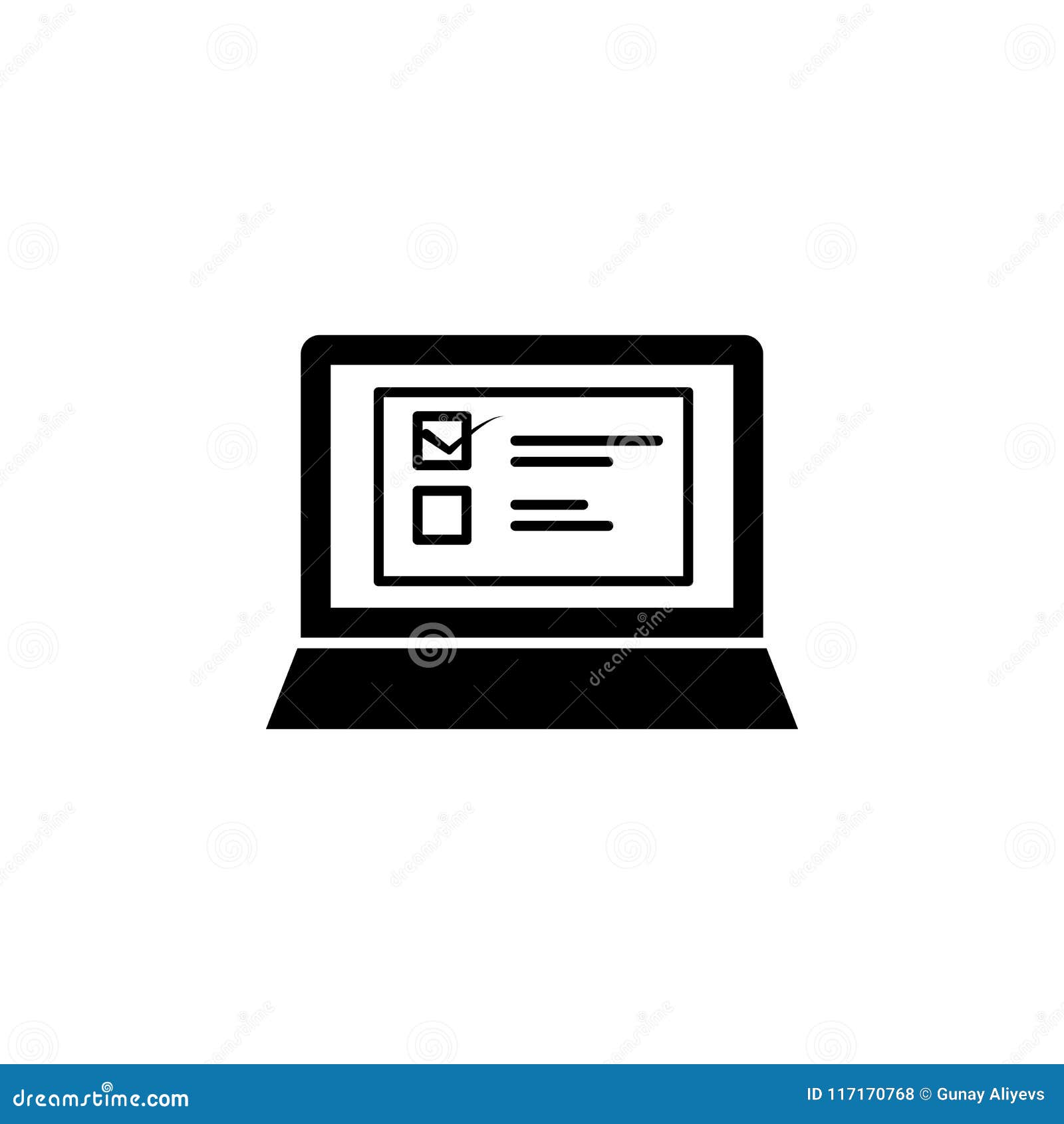 Filling in Online Questionnaire Icon. Element of Web Icon for Mobile ...