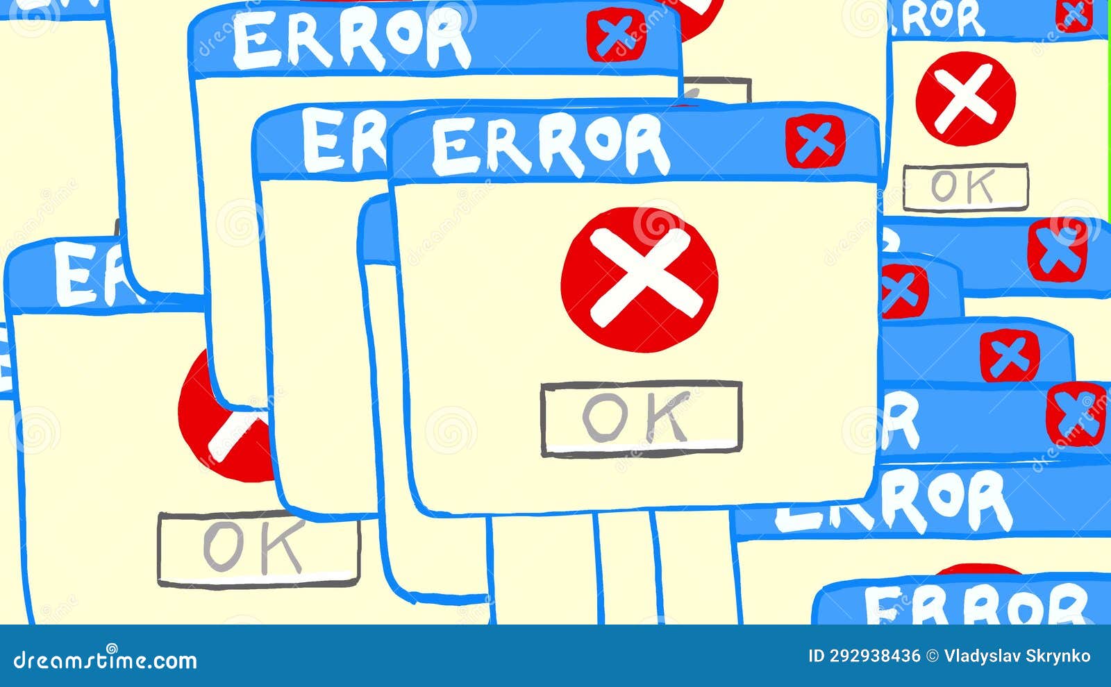 Filling Out an Error Message on a Green Screen. Stock Footage - Video ...