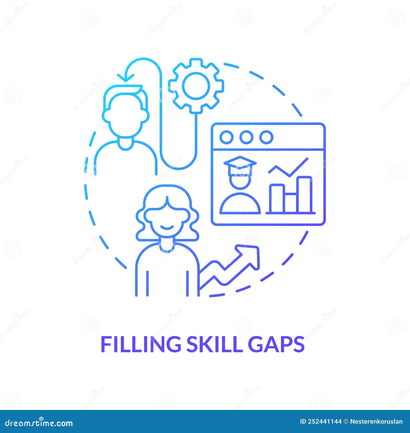 Filling Skill Gaps Concept Icon Cartoon Vector | CartoonDealer.com ... Filling Skill Gaps Concept Icon Cartoon Vector | CartoonDealer.com ...