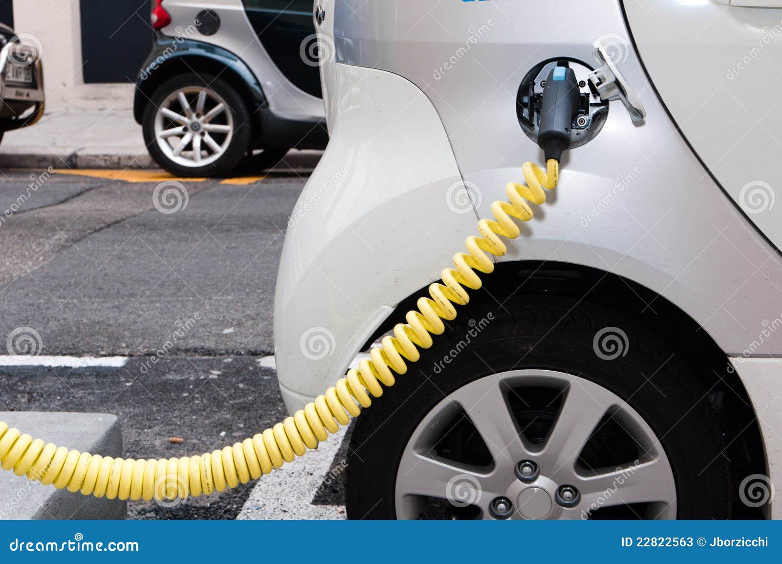 Filling Station for Electric Cars Stock Image - Image of hybrid ...