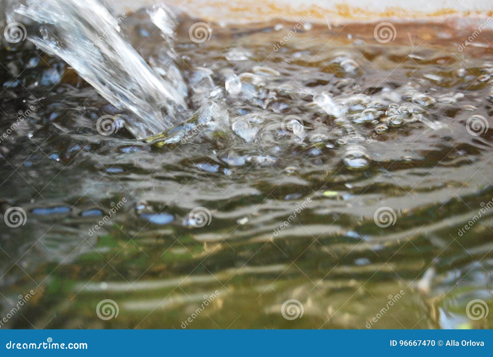 Filling the Tank with Water Stock Photo - Image of background, water ...
