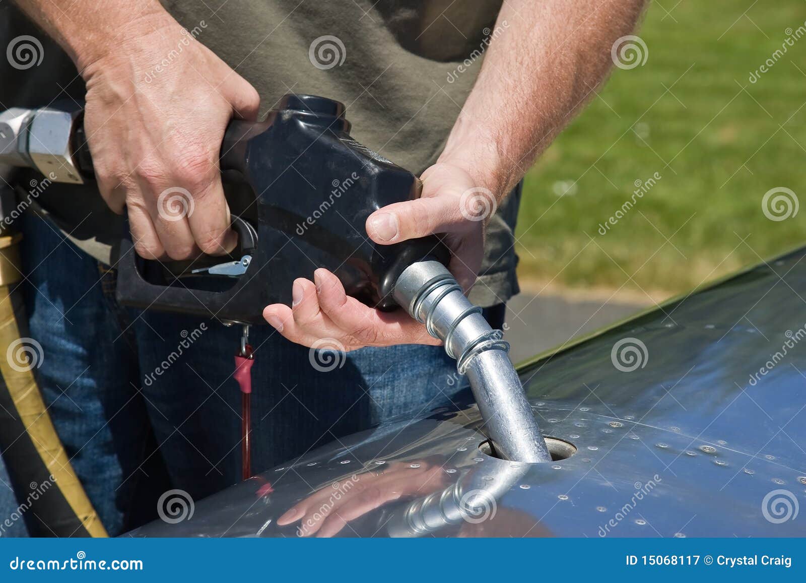 Aviation Fuel Filling Station On Airport With Airfield Runway In ...
