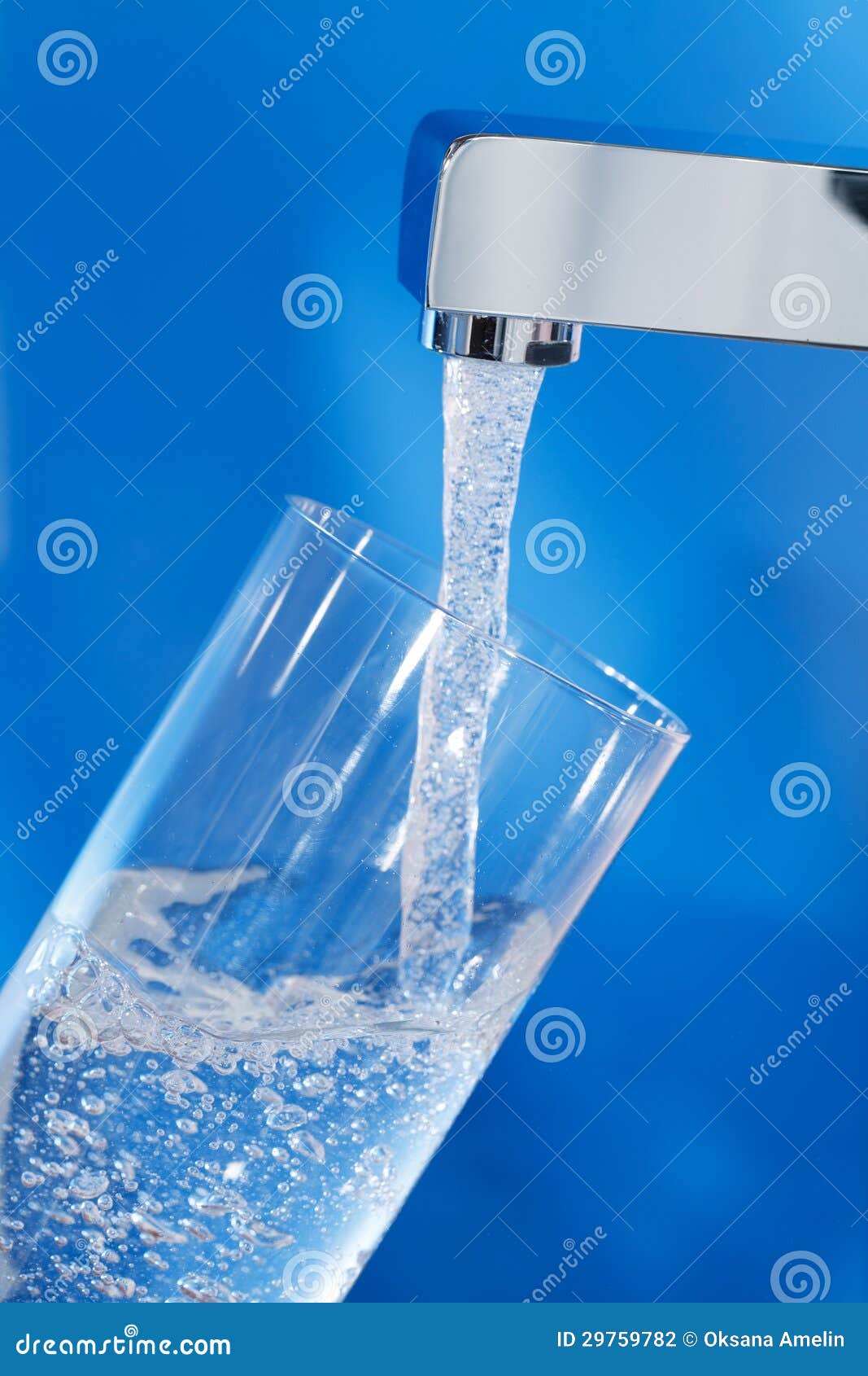 Filling Up a Glass of Water Stock Photo - Image of flowing, glass: 29759782