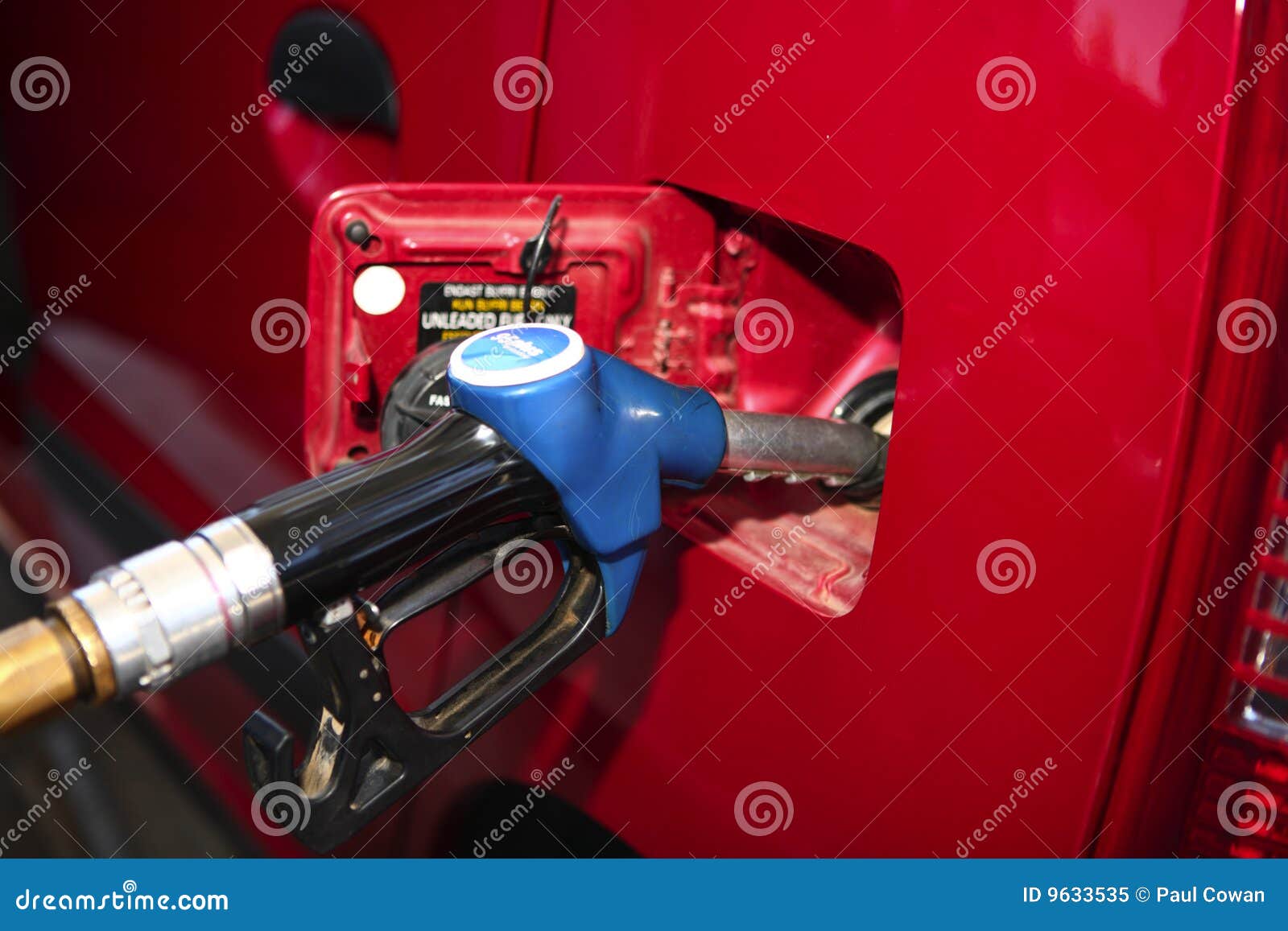 Filling Up with Unleaded Fuel Stock Image - Image of fuel, price: 9633535