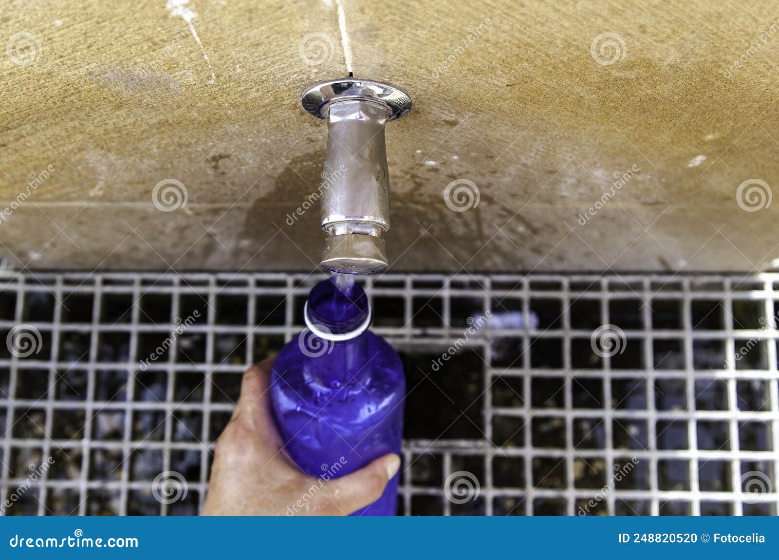 Filling water bottle stock photo. Image of machinery - 248820520